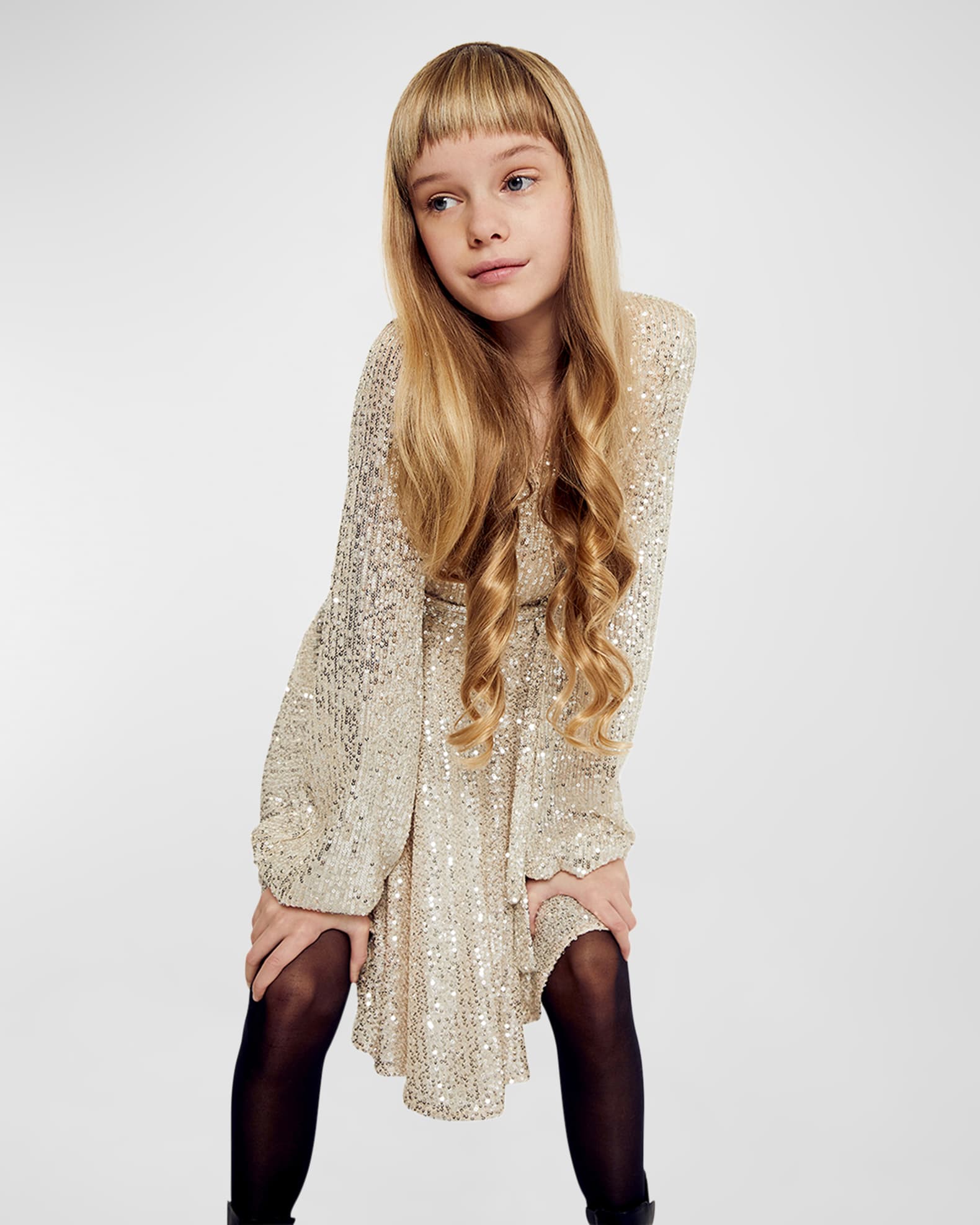 Bardot Junior Girl's Sequin Embellished Wrap Dress, Size 6-16 | Neiman ...