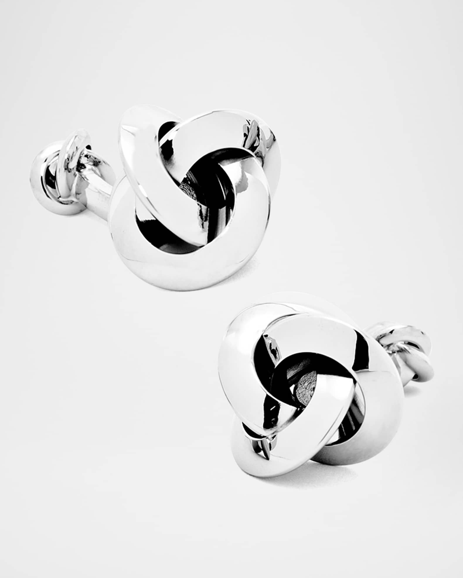 Cufflinks Inc. Double Sided Silver Knot Cufflinks | Neiman Marcus
