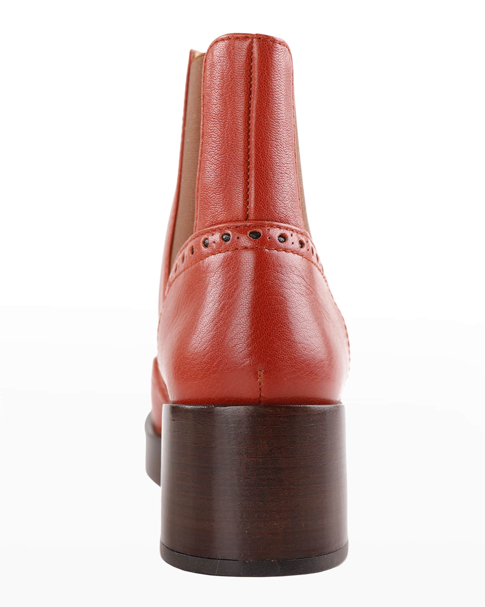 Chie Mihara Ikeda Patent Wing-Tip Chelsea Boots | Neiman Marcus