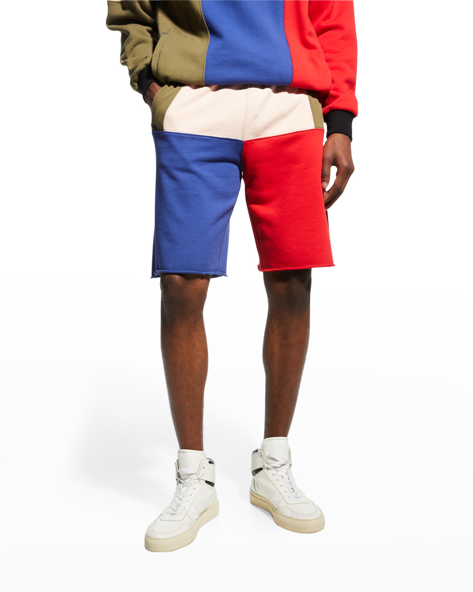 Lotto Italia Men's Colorblock Multicolor Shorts | Neiman Marcus