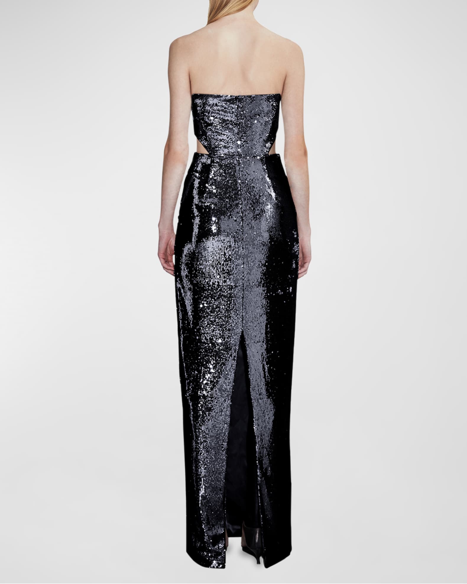 Et Ochs Ava Strapless Sequined Cutout Column Gown | Neiman Marcus