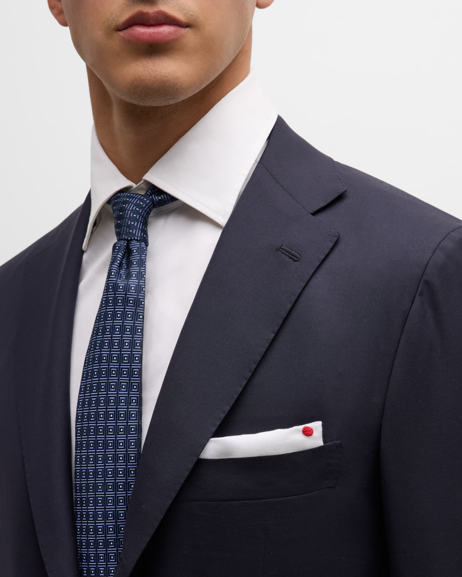 Kiton Men's Two-Piece Solid Wool Suit | Neiman Marcus