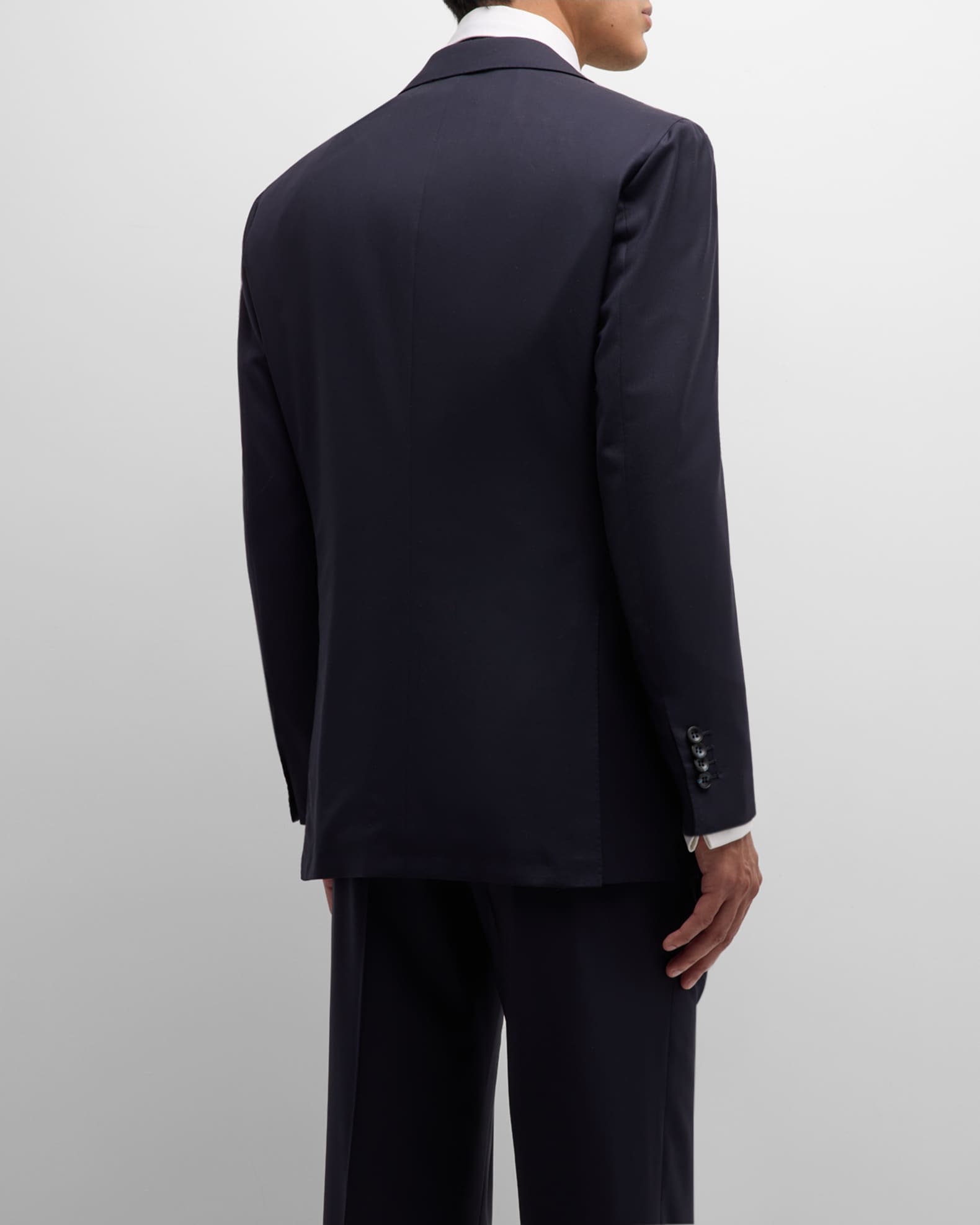Kiton Men's Two-Piece Solid Wool Suit | Neiman Marcus