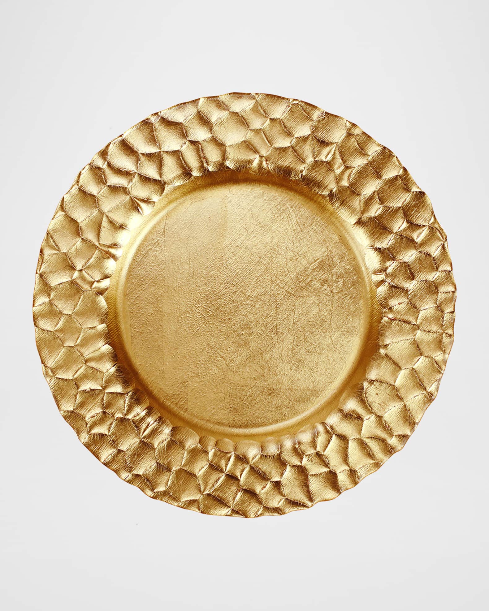 Gold Honeycomb Charger Plates