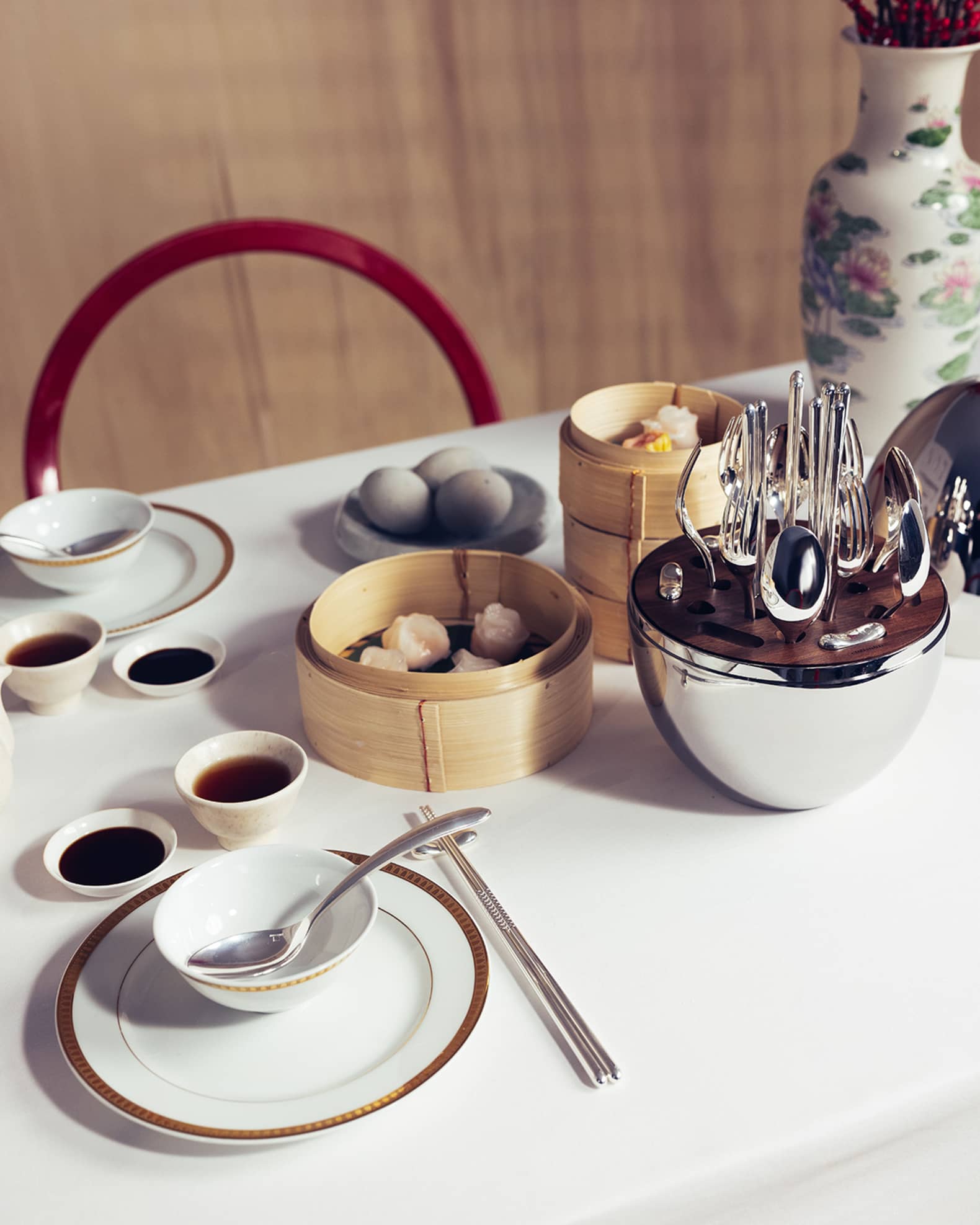 Christofle Mood Asia 24-Piece Cutlery Set | Neiman Marcus