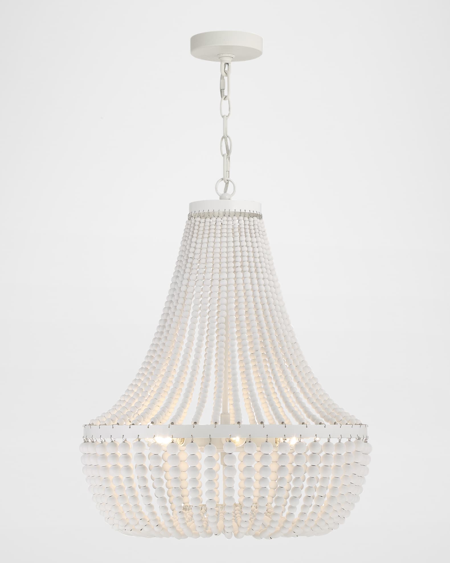 Crystorama Rylee 6-Light Matte White Chandelier | Neiman Marcus