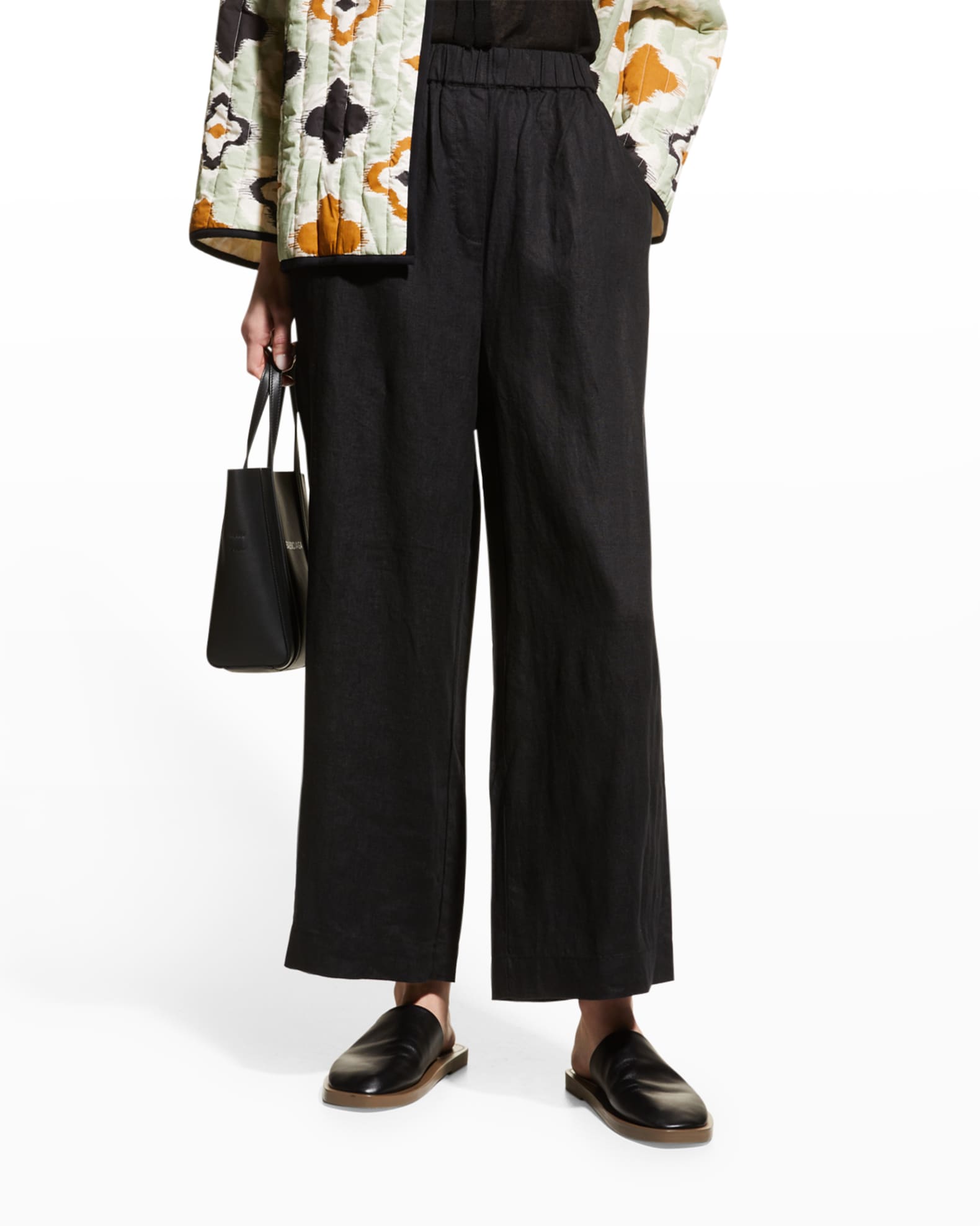 Masai Parini Linen Pull-On Trousers | Neiman Marcus