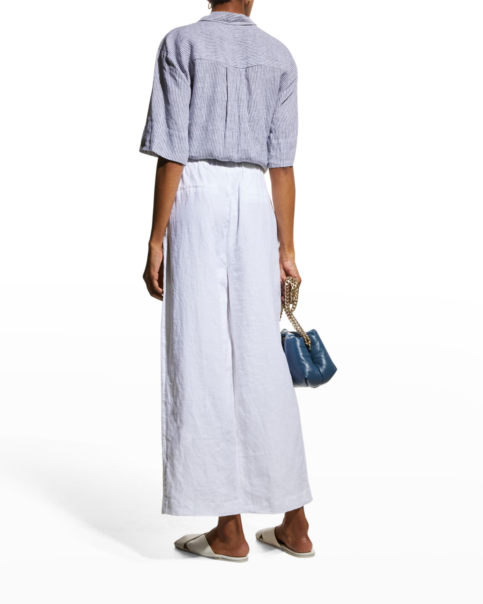 Masai Parini Linen Pull-On Trousers | Neiman Marcus
