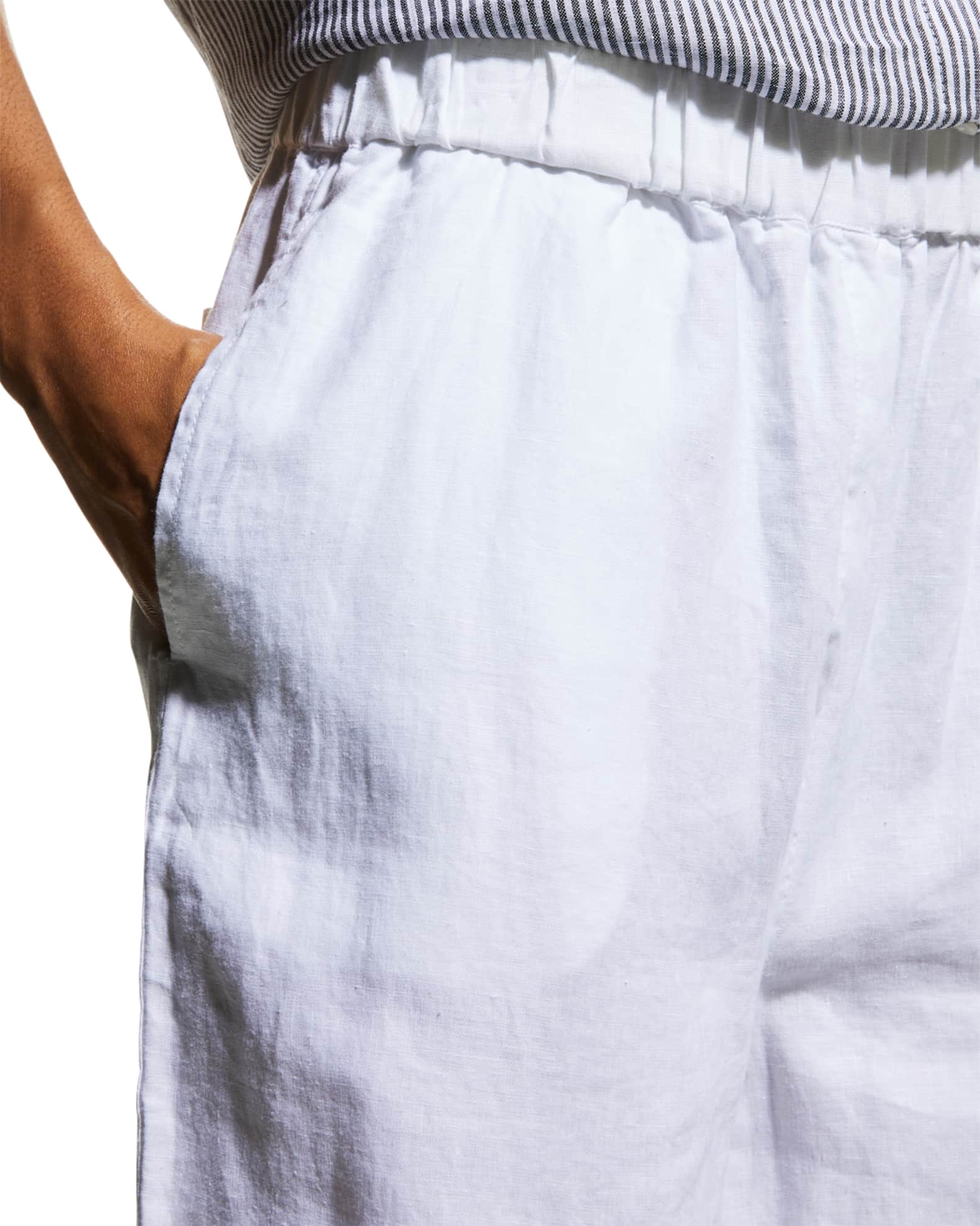 Masai Parini Linen Pull-On Trousers | Neiman Marcus