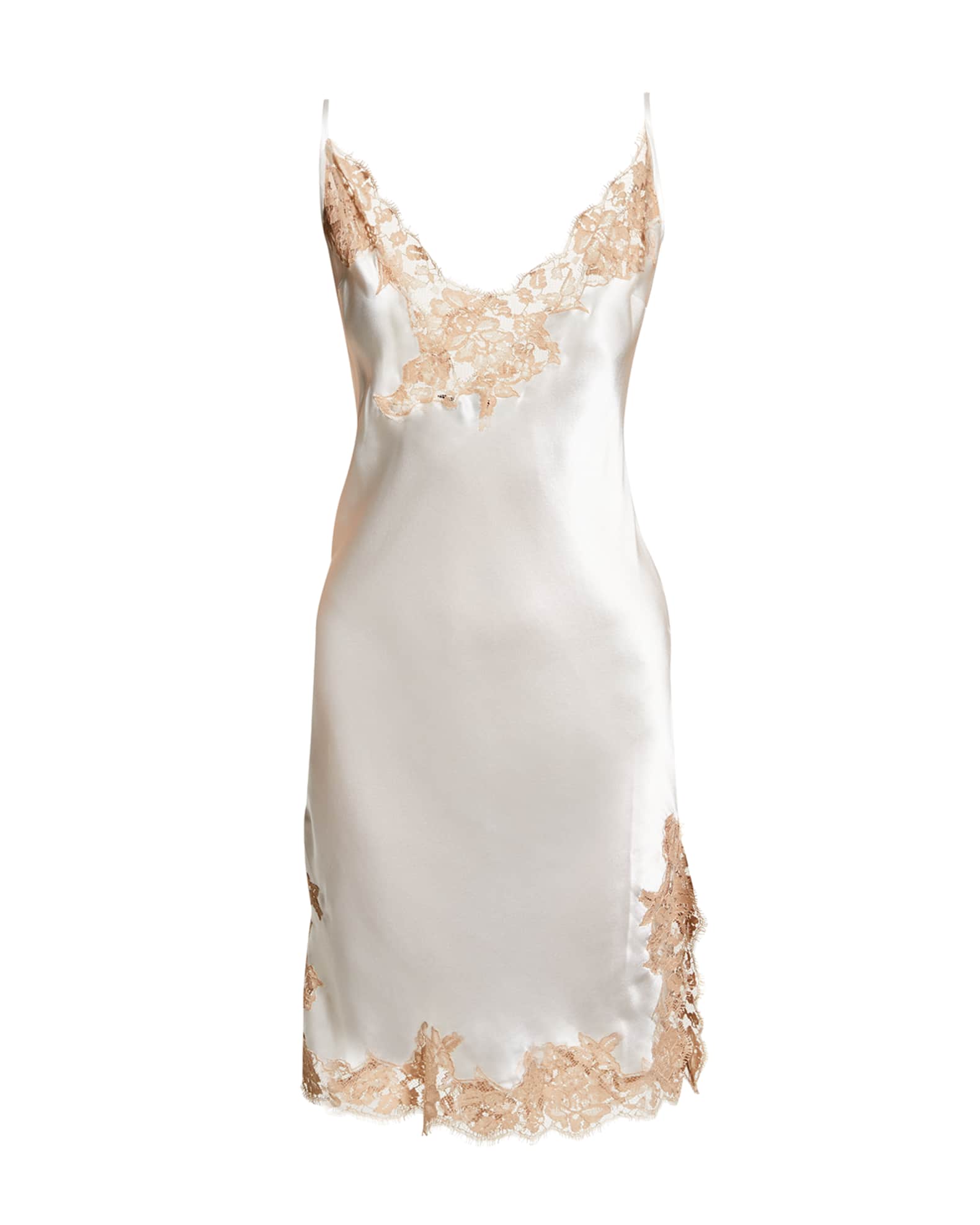 Kiki De Montparnasse Orchid Lace Inset Slip Dress Neiman Marcus