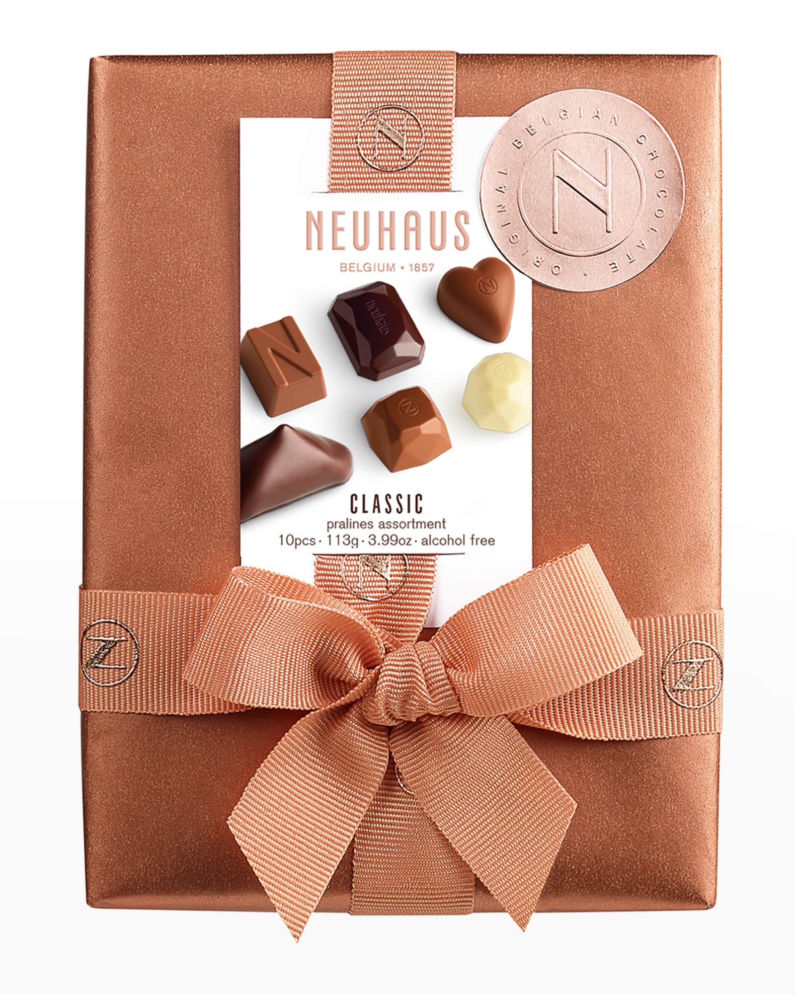 Neuhaus Chocolate 10-Piece Classic Ballotin Pralines Assortment ...