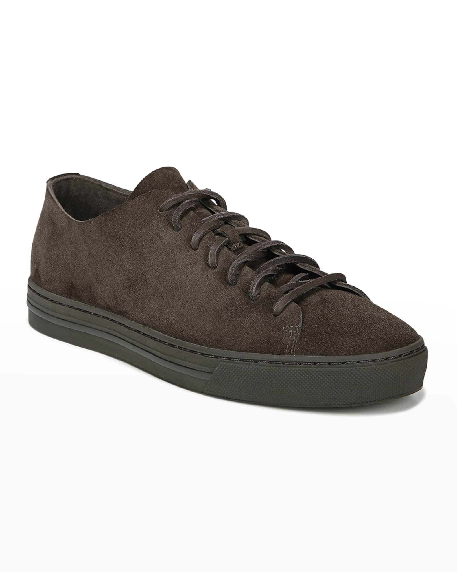 Vince Men's Collins Suede Tone-On-Tone Low-Top Sneakers | Neiman Marcus