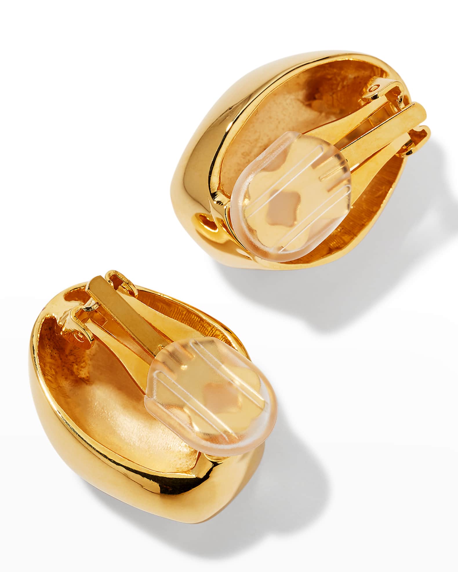 Kenneth Jay Lane Gold Pebble Earrings | Neiman Marcus