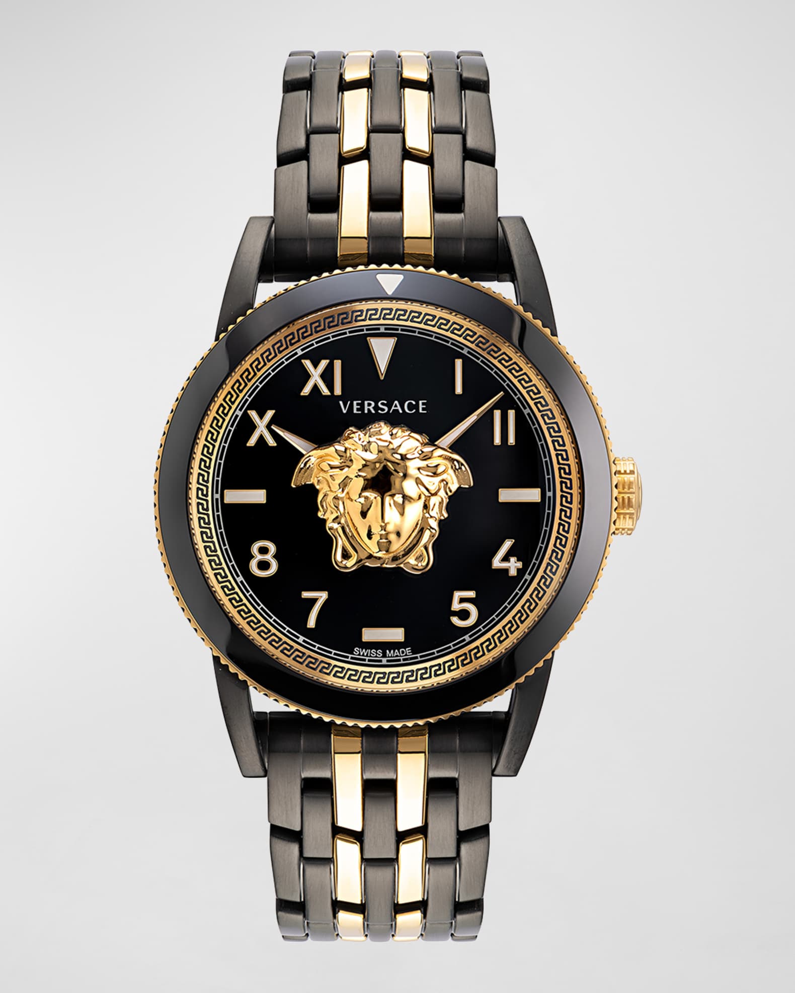 Versace Men's V-Palazzo Two-Tone Stainless Steel Bracelet Watch, 43mm ...