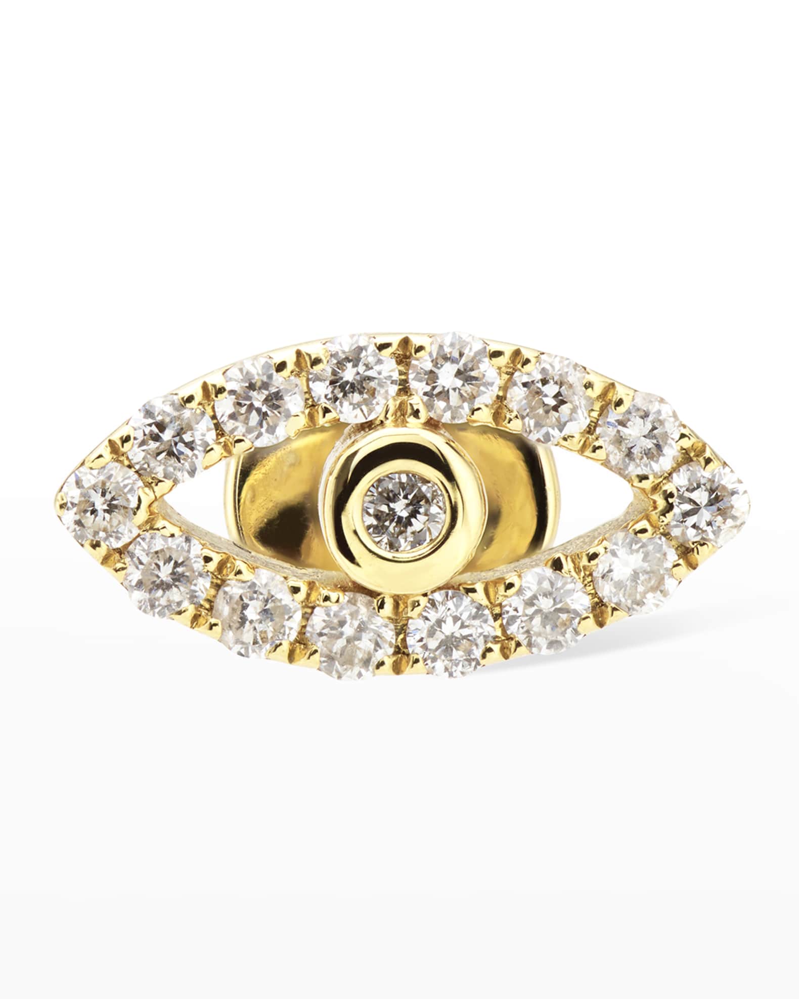 Persee Diamond Eye Stud Earring, Single | Neiman Marcus