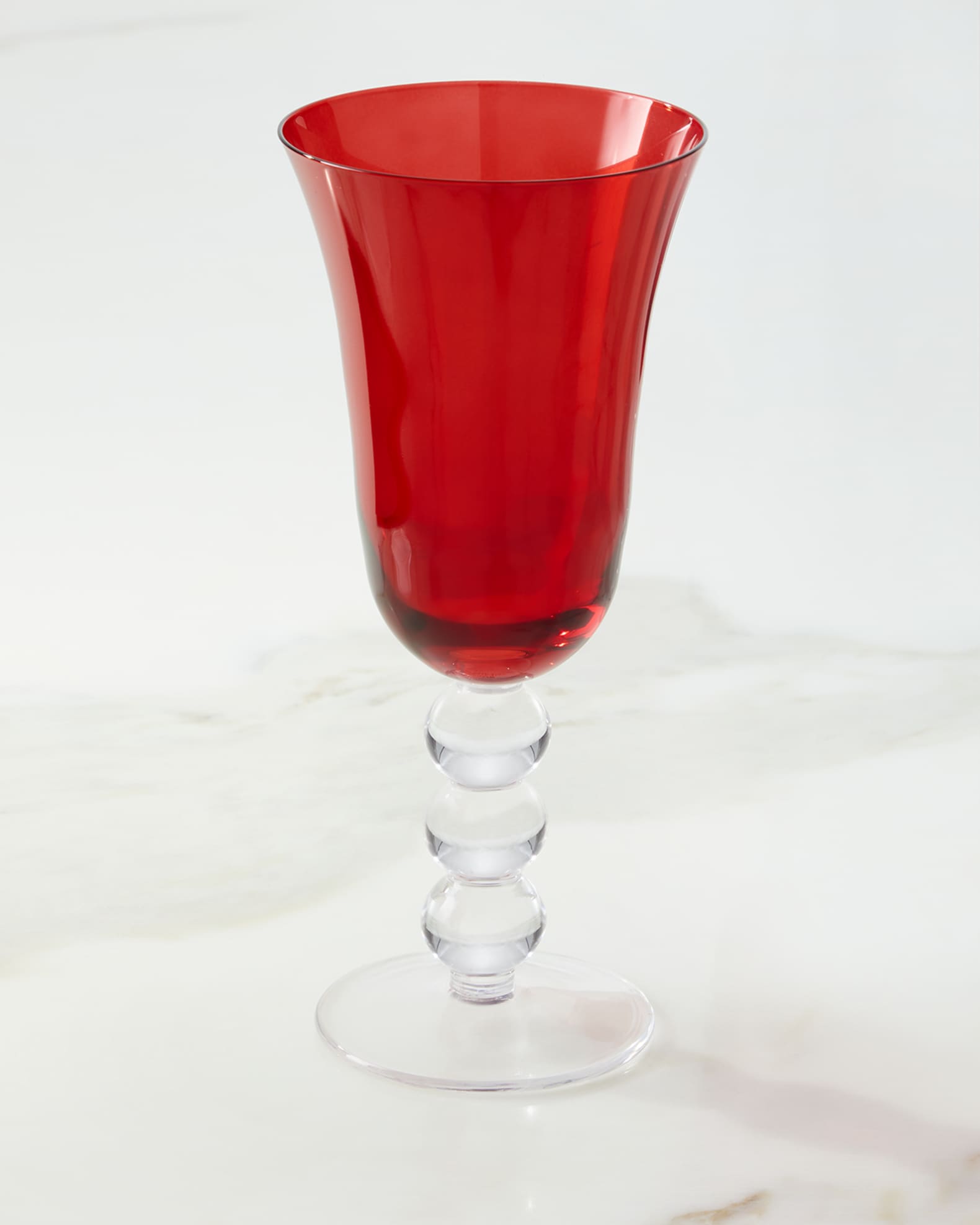 Neiman Marcus Red Glass Goblets, Set of 4 | Neiman Marcus
