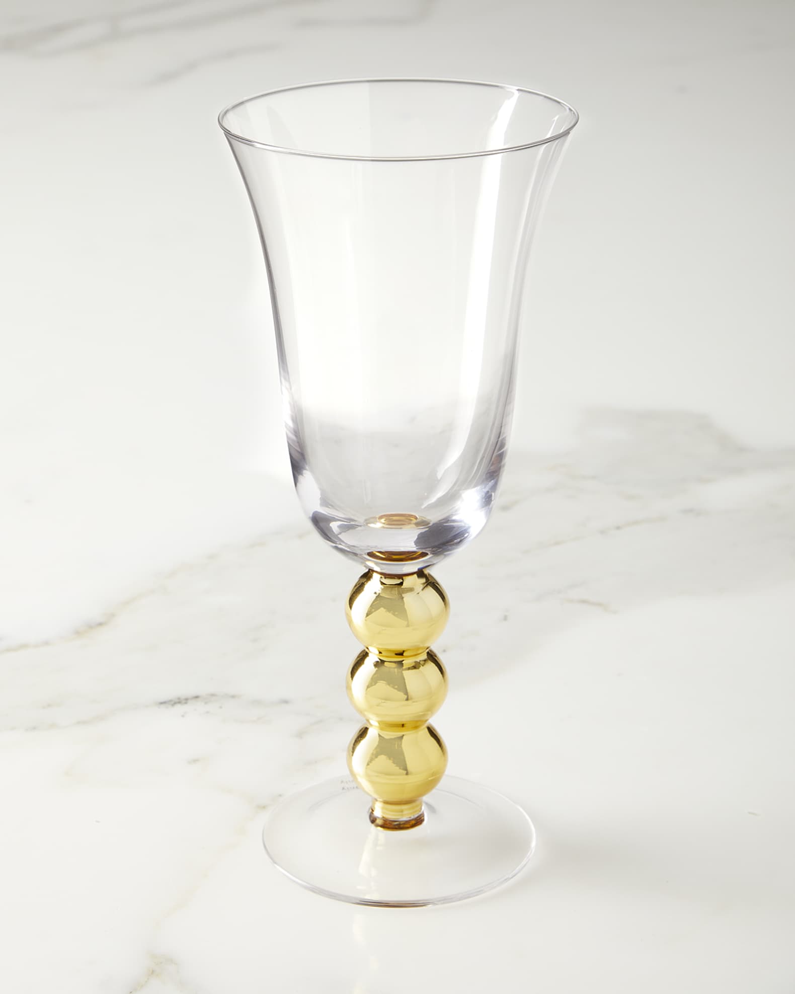 Neiman Marcus Gold Ball Single Glass Goblet | Neiman Marcus