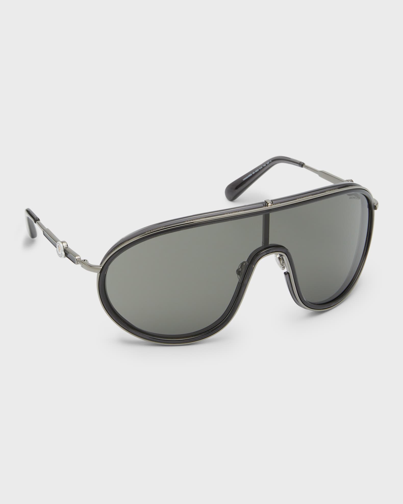 Moncler Lunettes Vangarde Metal Shield Sunglasses | Neiman Marcus
