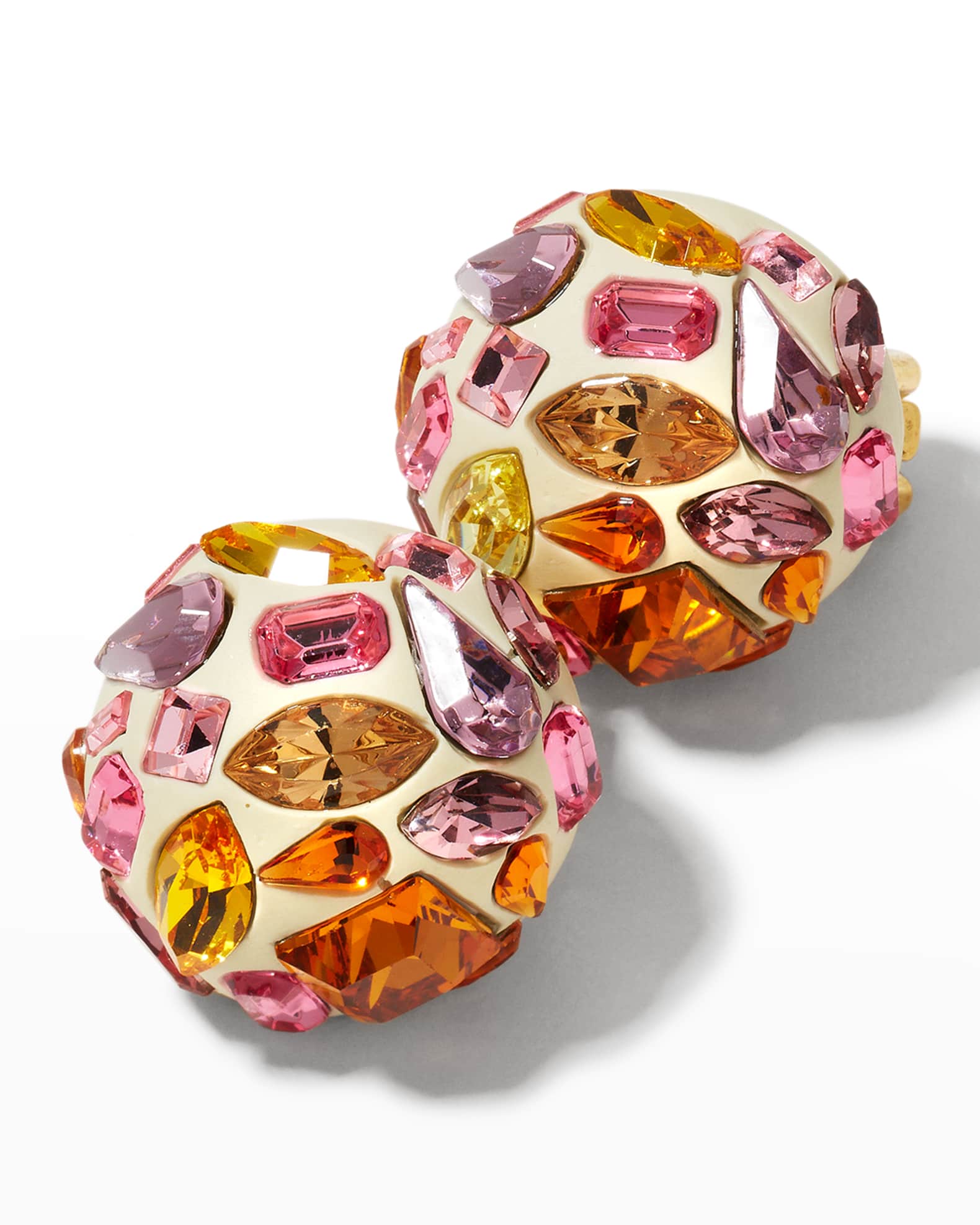 Oscar de la Renta Bon Bon Clip-On Earrings | Neiman Marcus
