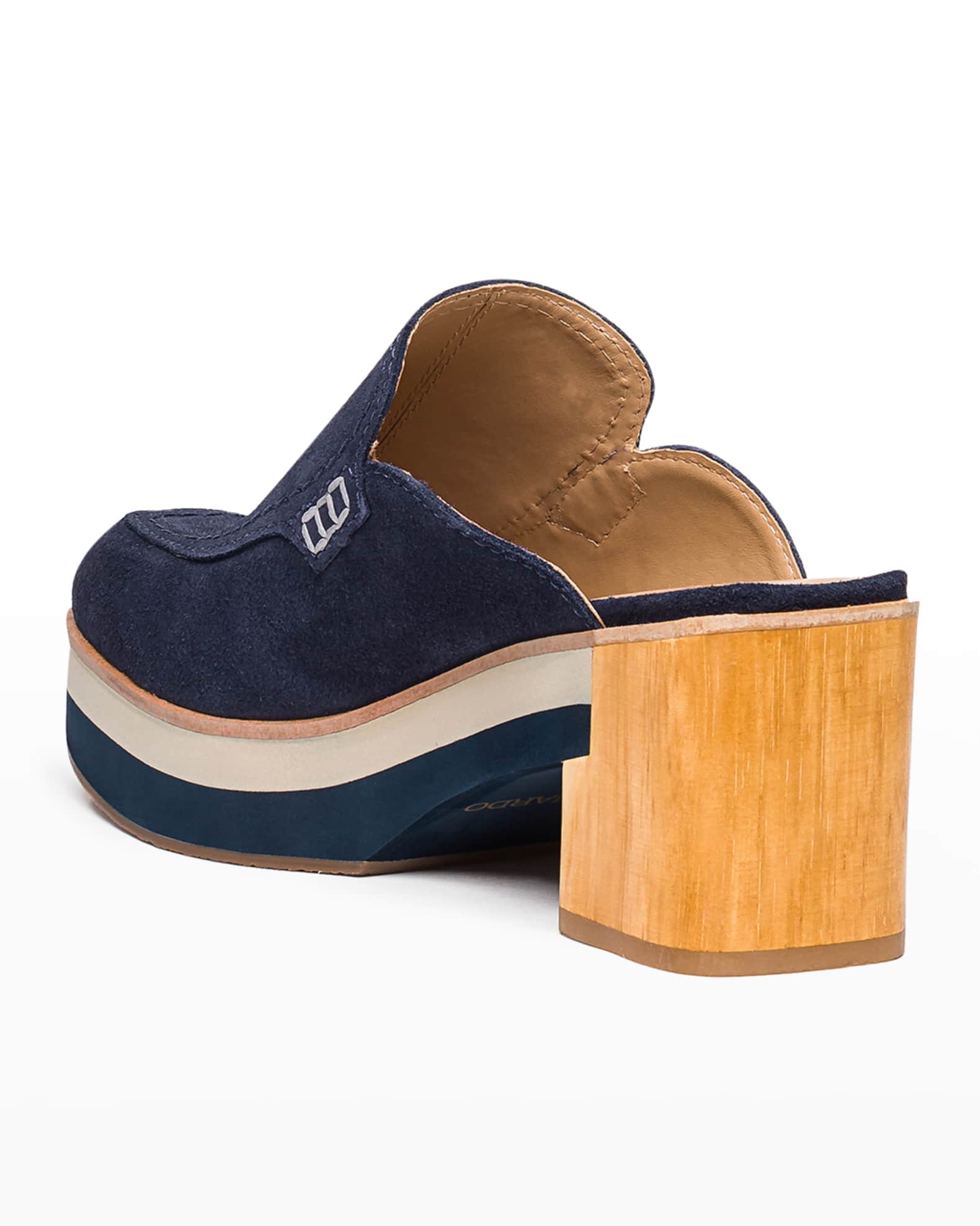 Bernardo Sofia Suede Mule Clogs | Neiman Marcus