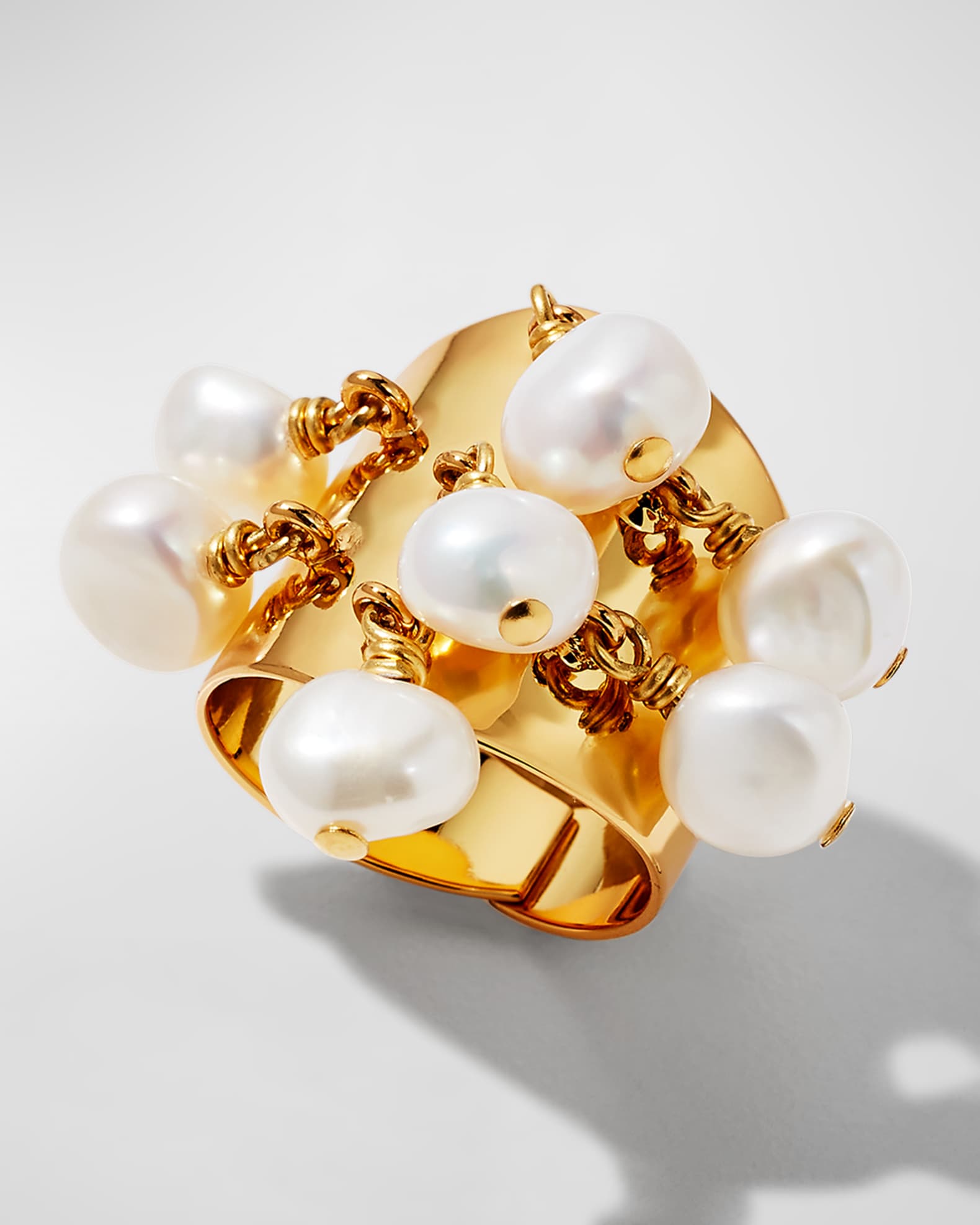 NEST Jewelry Pearl Charm Adjustable Ring | Neiman Marcus