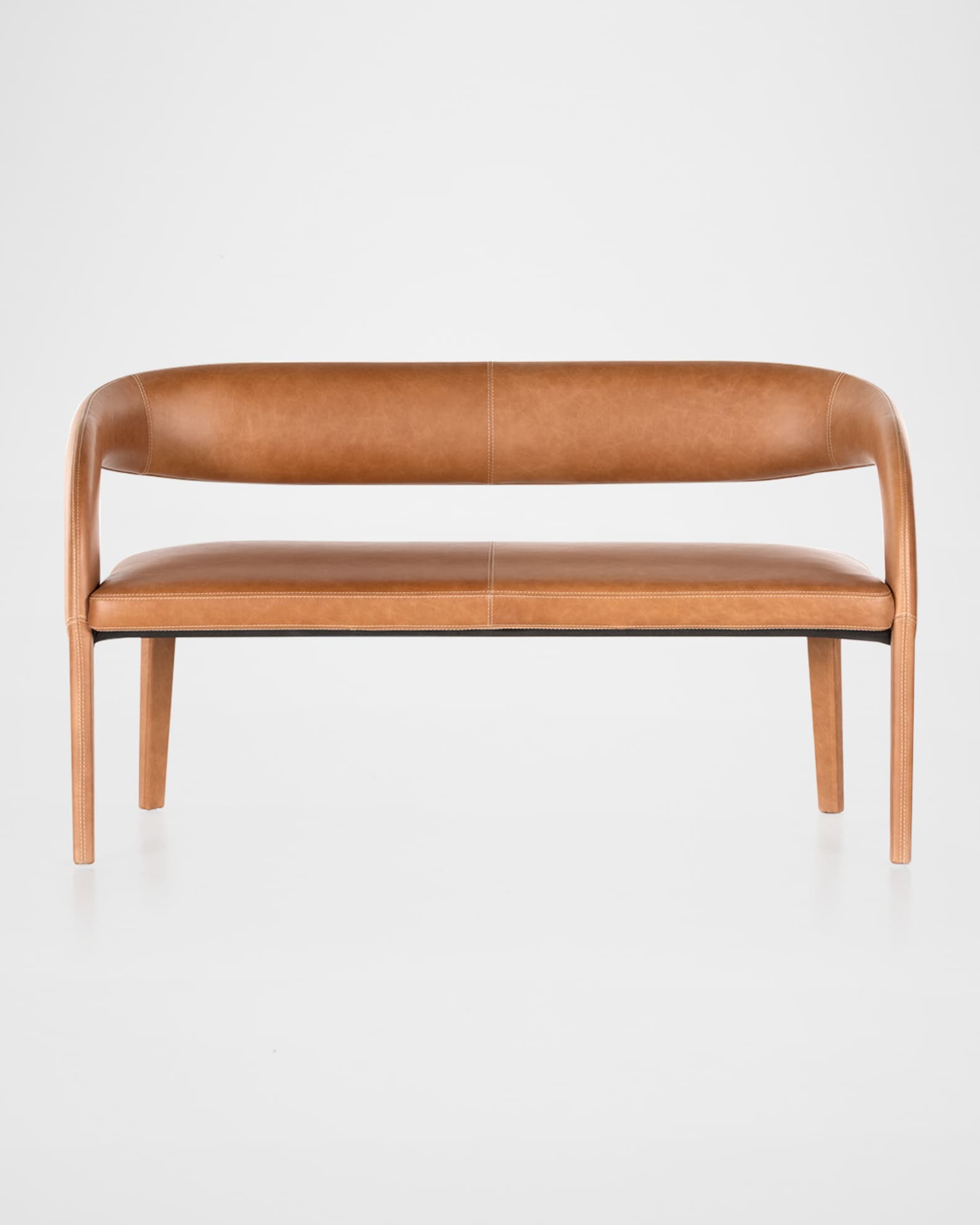 Four Hands Hawkins Leather Dining Bench | Neiman Marcus