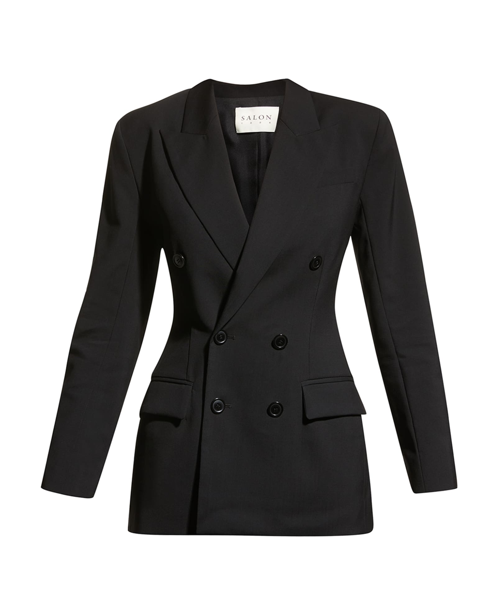 Salon 1884 Double-Breasted Blazer in Lightweight Wool | Neiman Marcus