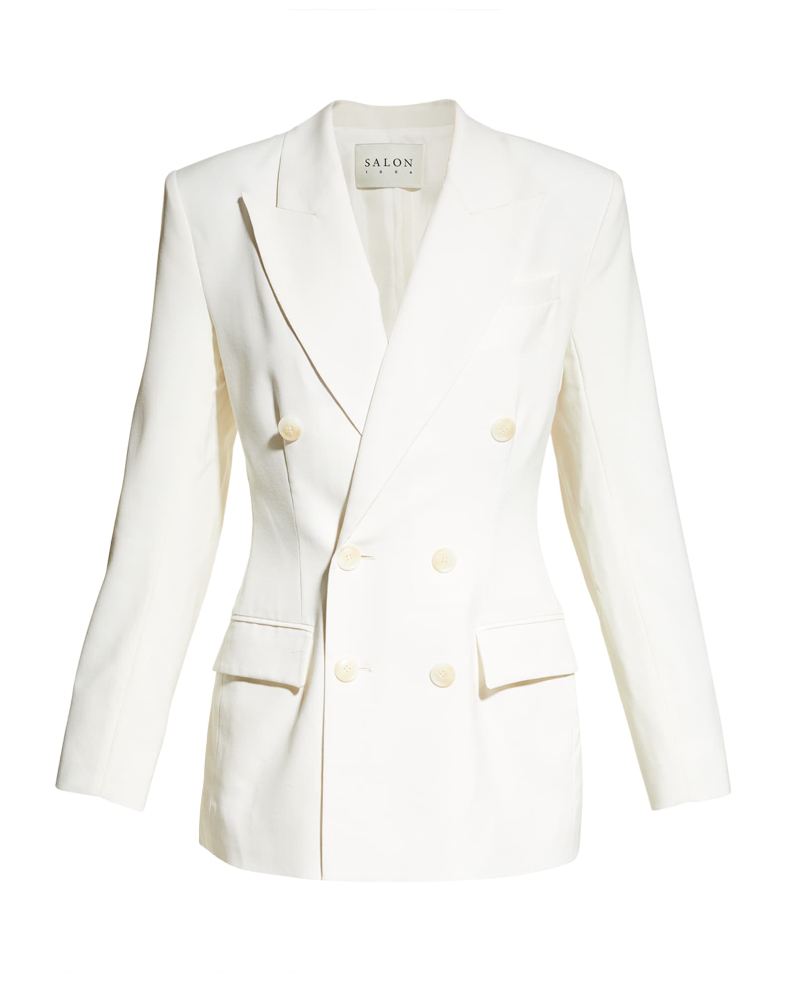 Salon 1884 Double-Breasted Blazer in Lightweight Wool | Neiman Marcus