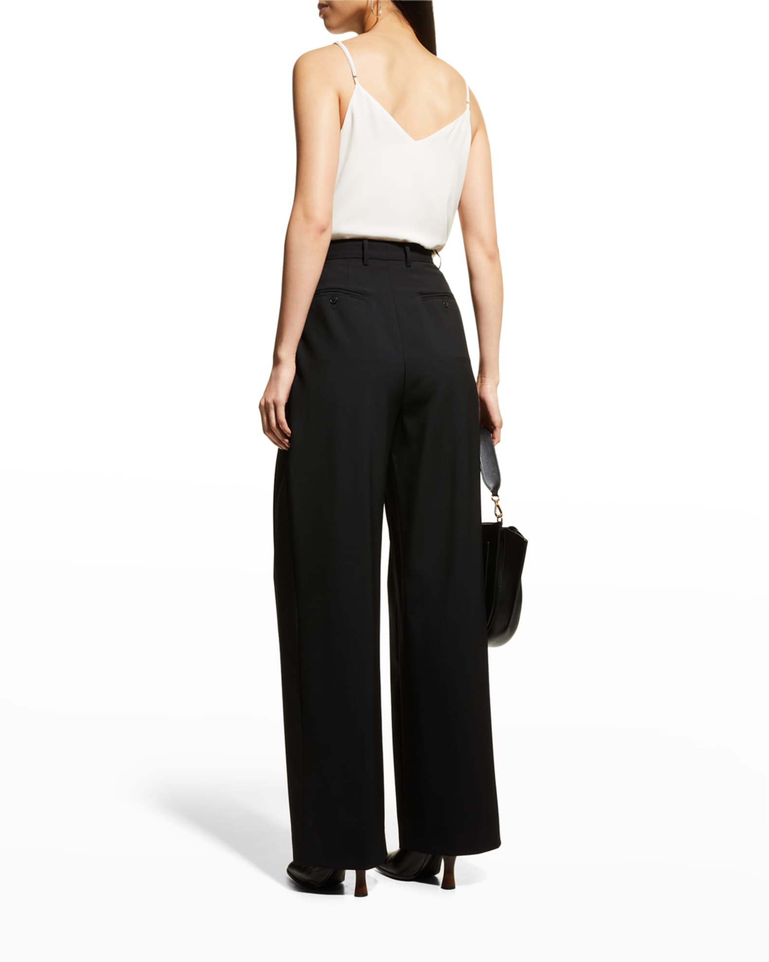 Salon 1884 Pleated Pants in Lightweight Wool | Neiman Marcus