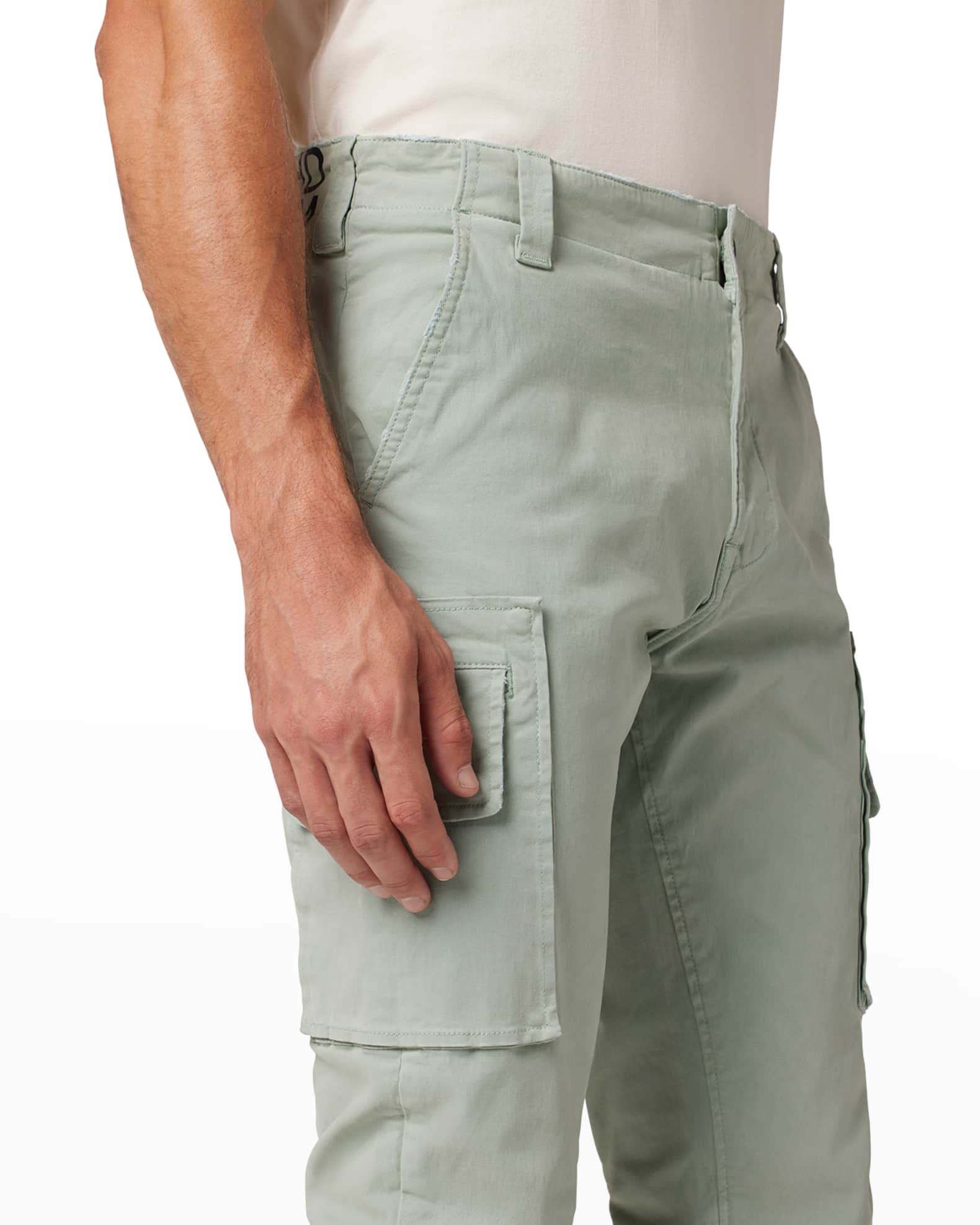 Hudson Men's Stacked Slim Military Cargo Pants | Neiman Marcus