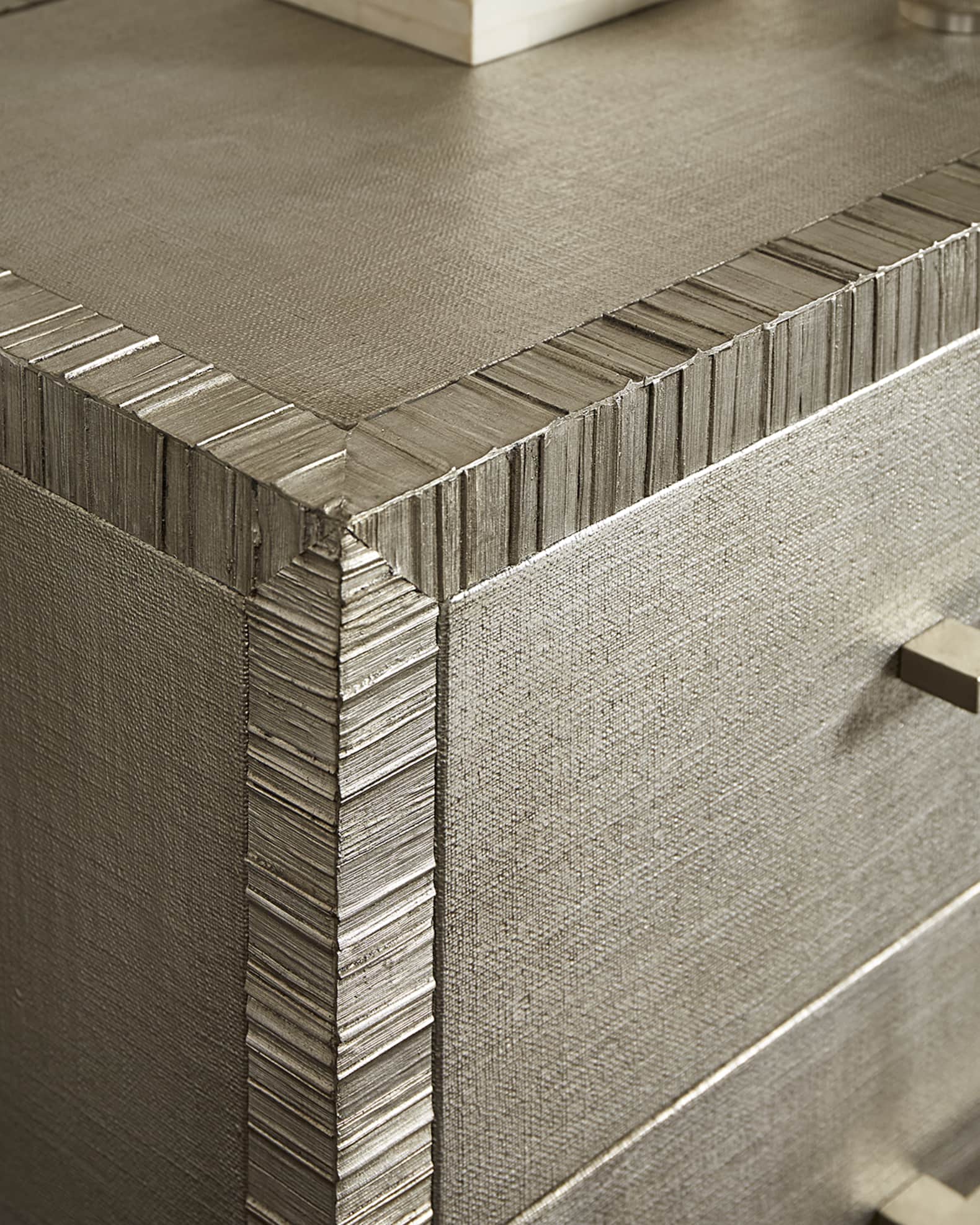 John-Richard Collection Carraway Silver Nightstand | Neiman Marcus