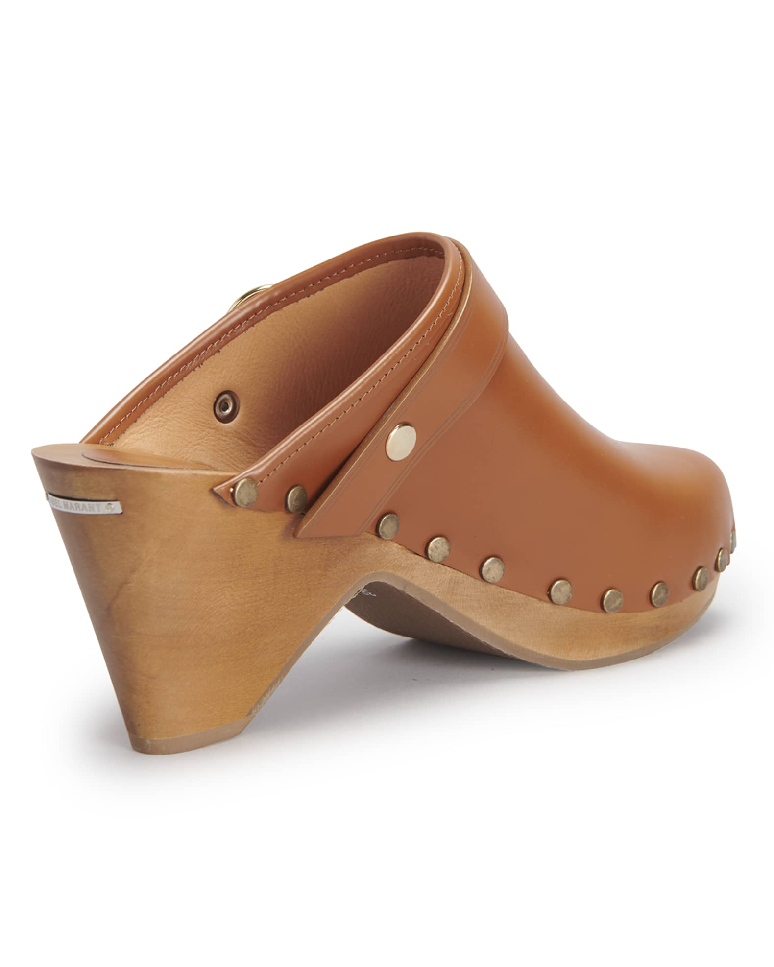 Isabel Marant Titya Leather Buckle Clogs | Neiman Marcus