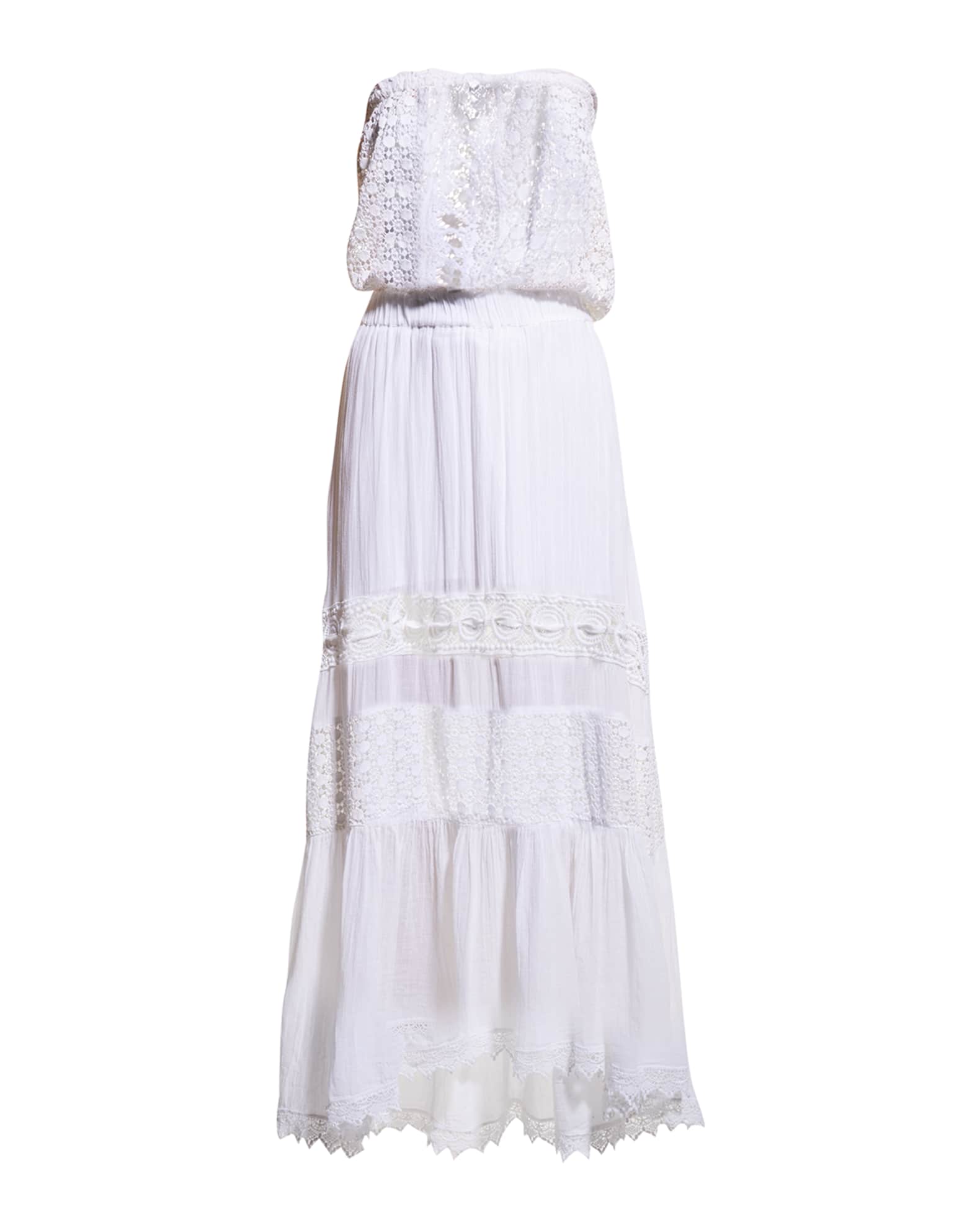 Ramy Brook Kate Strapless Crochet Maxi Dress Neiman Marcus
