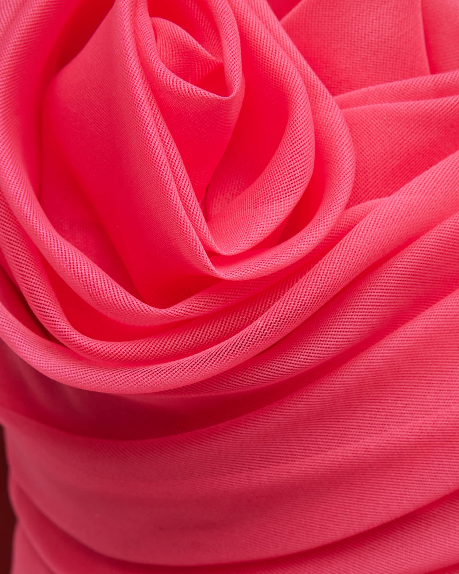 Marchesa Rose Draped One-Shoulder Organza Gown | Neiman Marcus