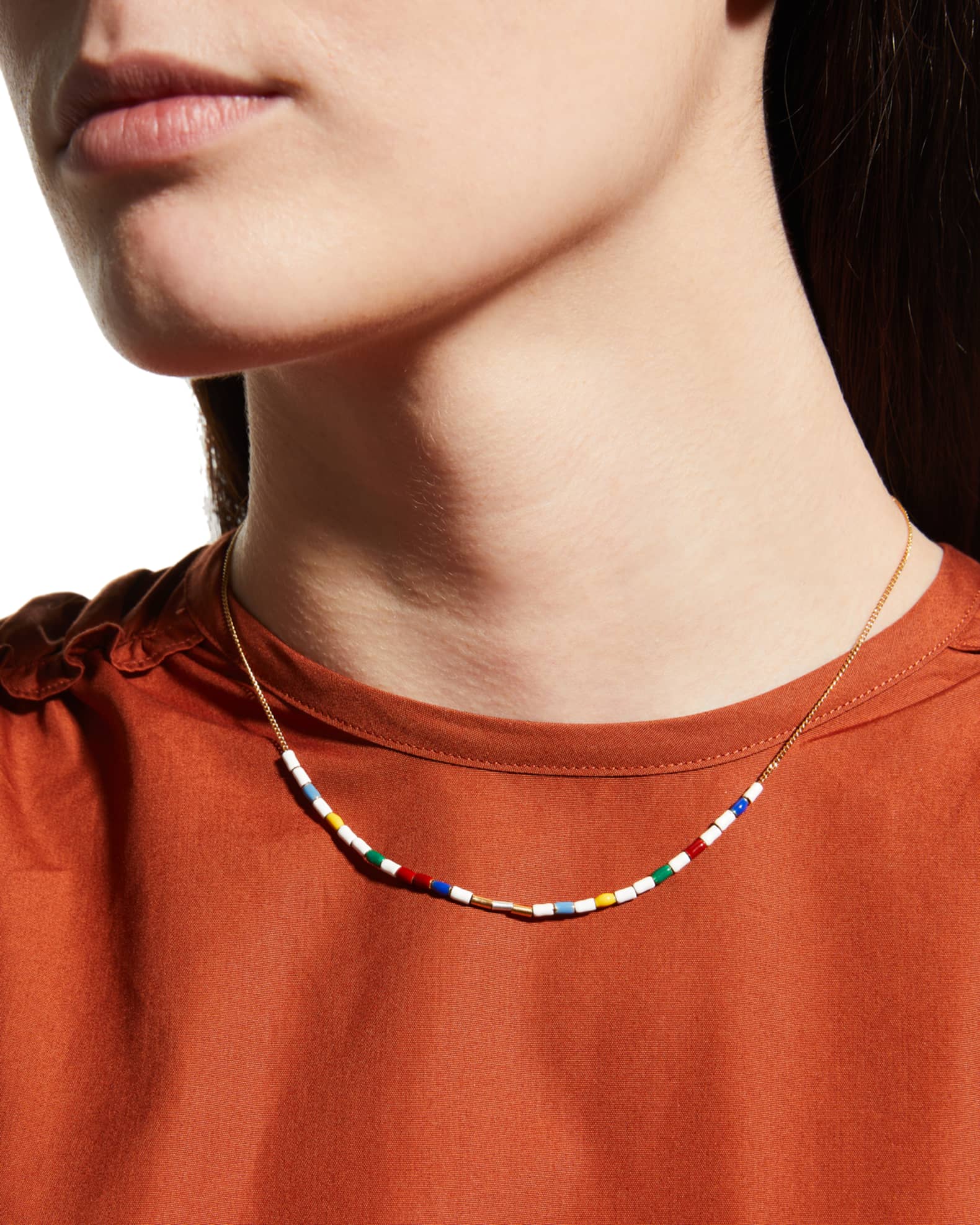 Isabel Marant Collier Beaded Necklace | Neiman Marcus