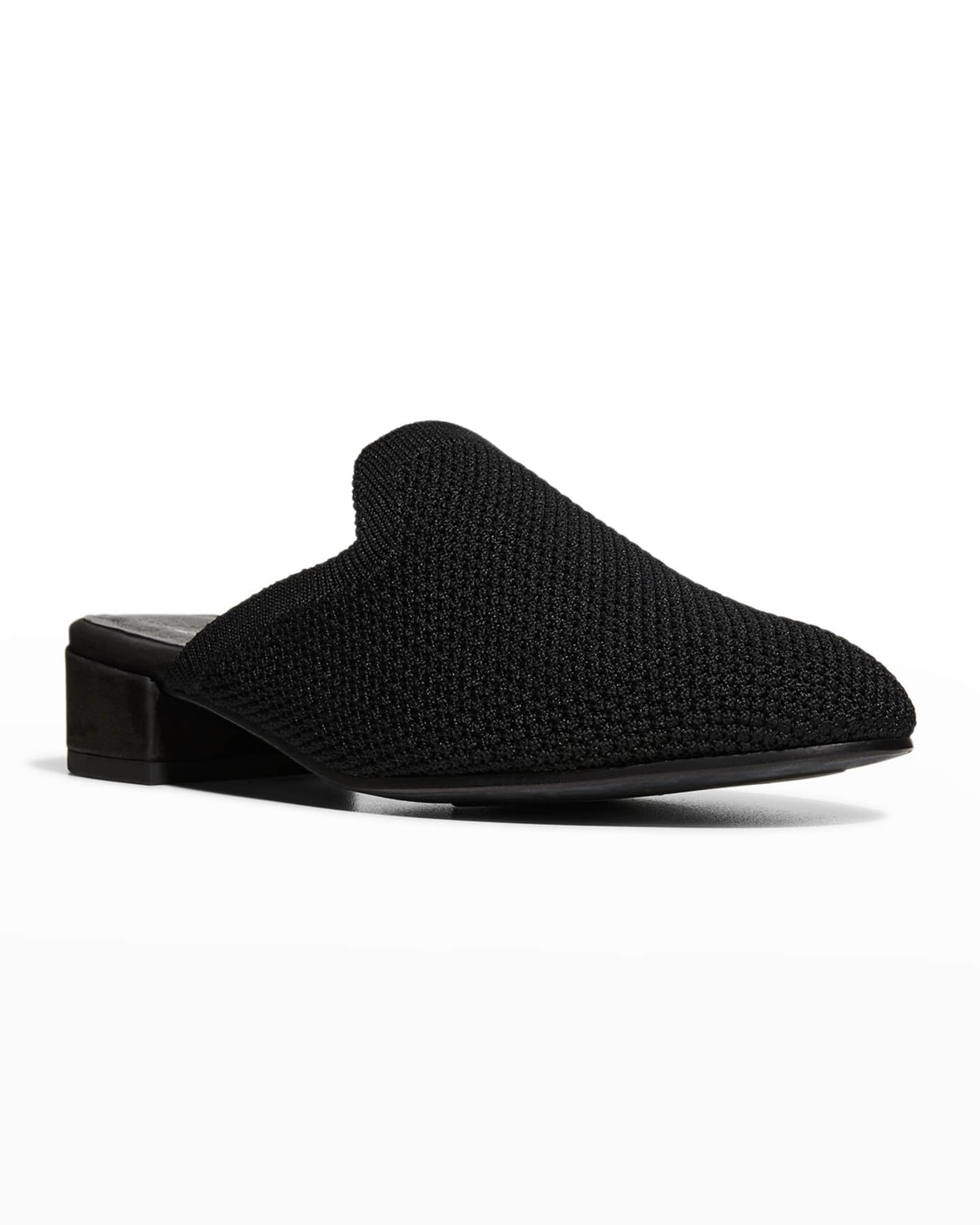 Eileen Fisher Betsy Knit Loafer Mules | Neiman Marcus