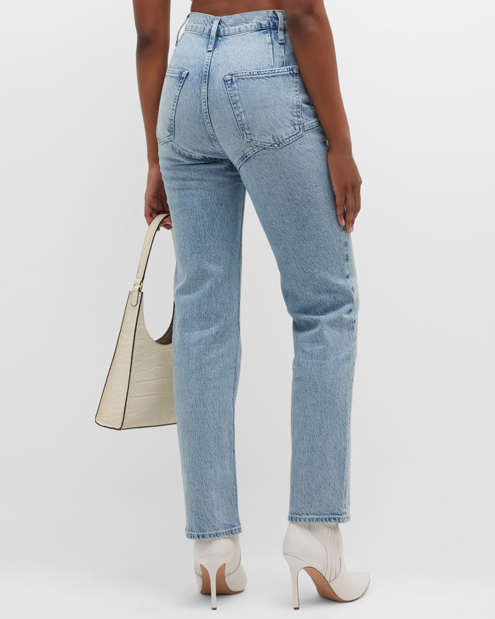 Triarchy Stirrup Seamed Straight Jeans | Neiman Marcus