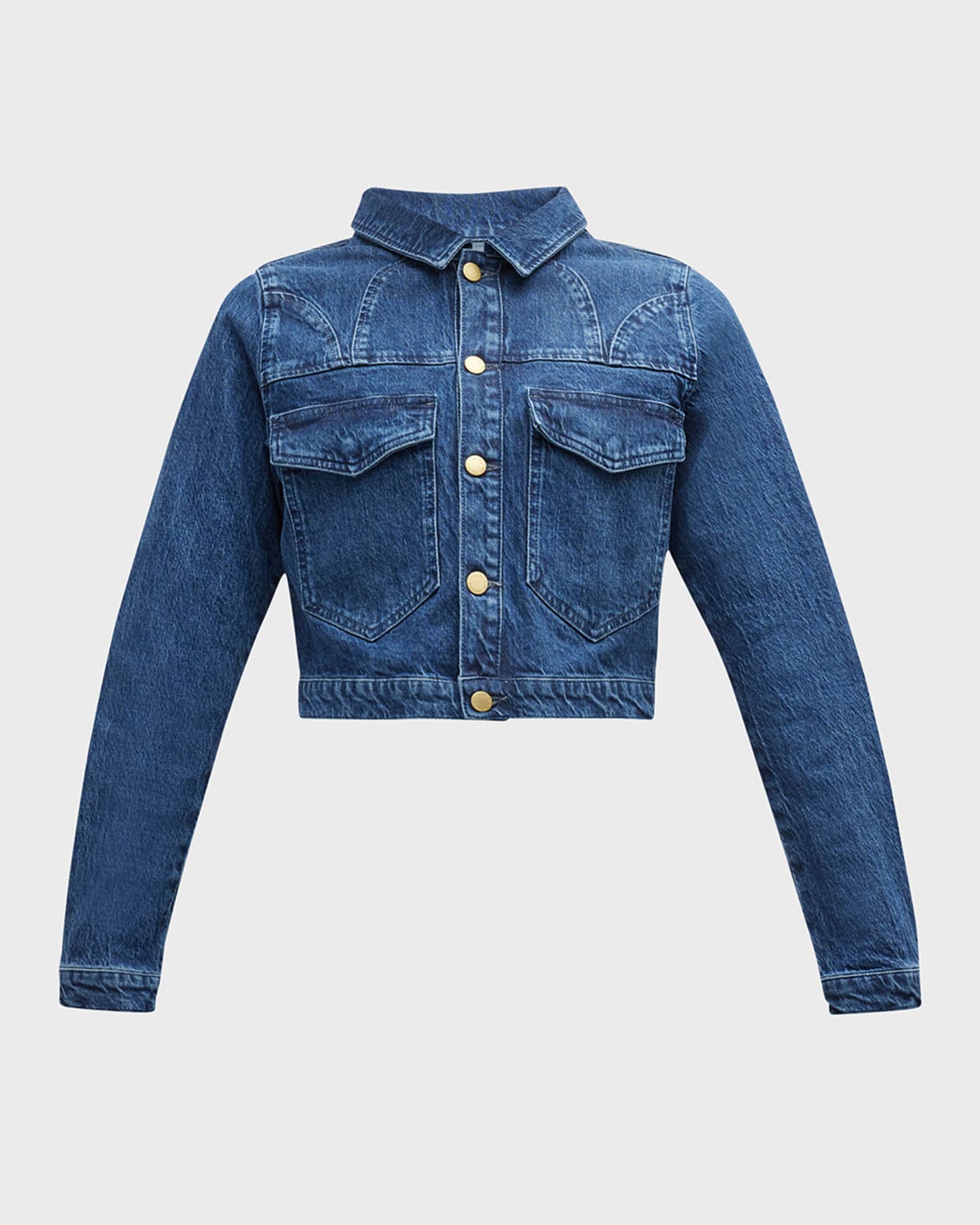 Triarchy Stirrup Seamed Denim Jacket | Neiman Marcus
