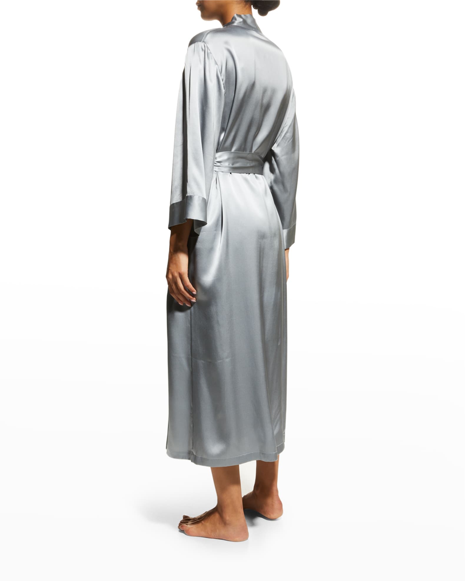 Neiman Marcus Long Silk Robe | Neiman Marcus