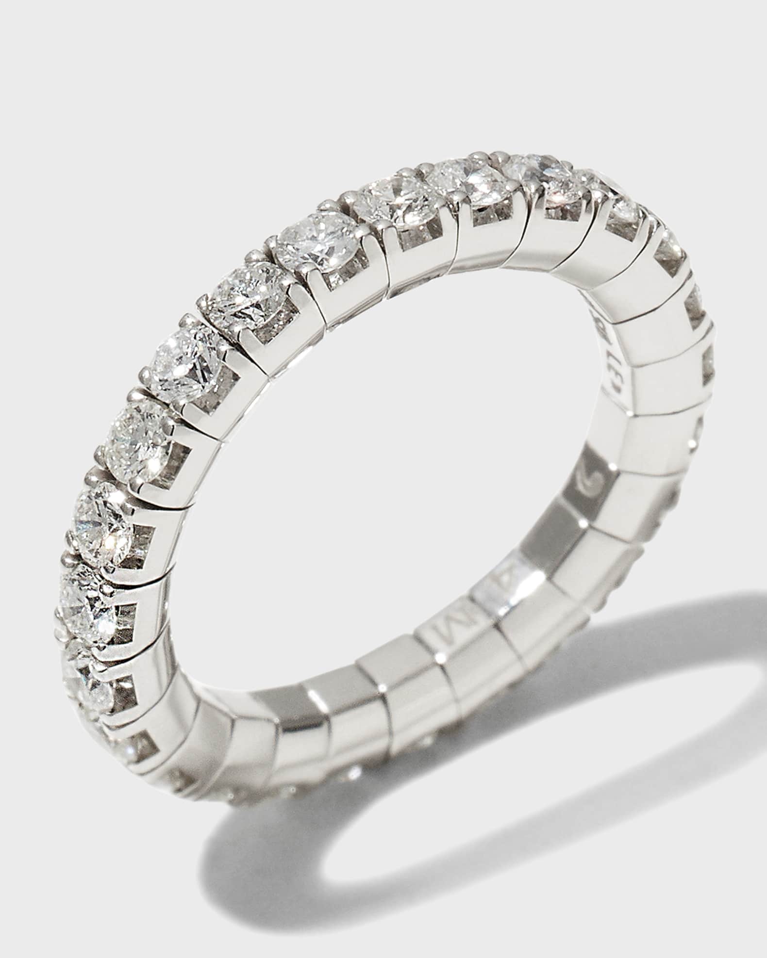 Extensible White Gold Stretch Diamond Ring, 1.68tcw | Neiman Marcus
