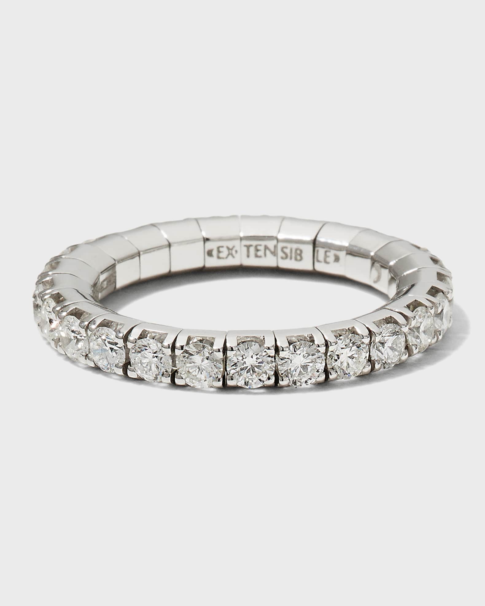 Extensible White Gold Stretch Diamond Ring, 1.68tcw | Neiman Marcus