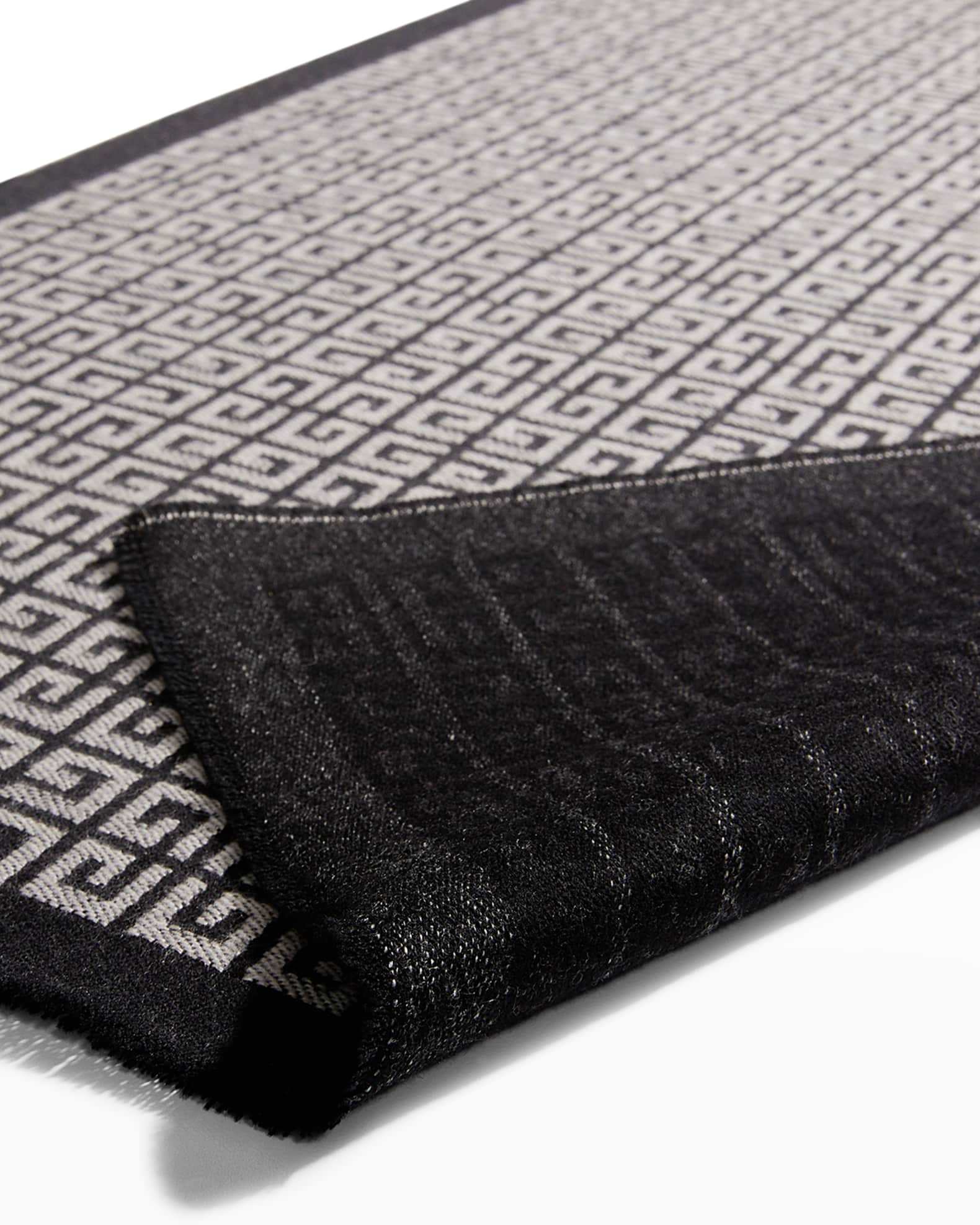 Givenchy Men's 4G-Jacquard Wool Scarf | Neiman Marcus