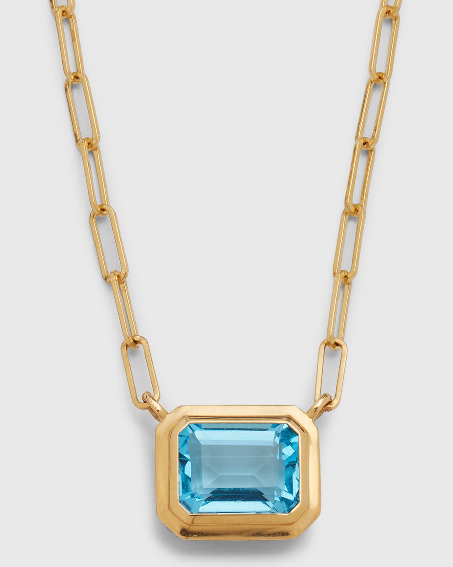 Goshwara 18K Yellow Gold Topaz Pendant Necklace | Neiman Marcus