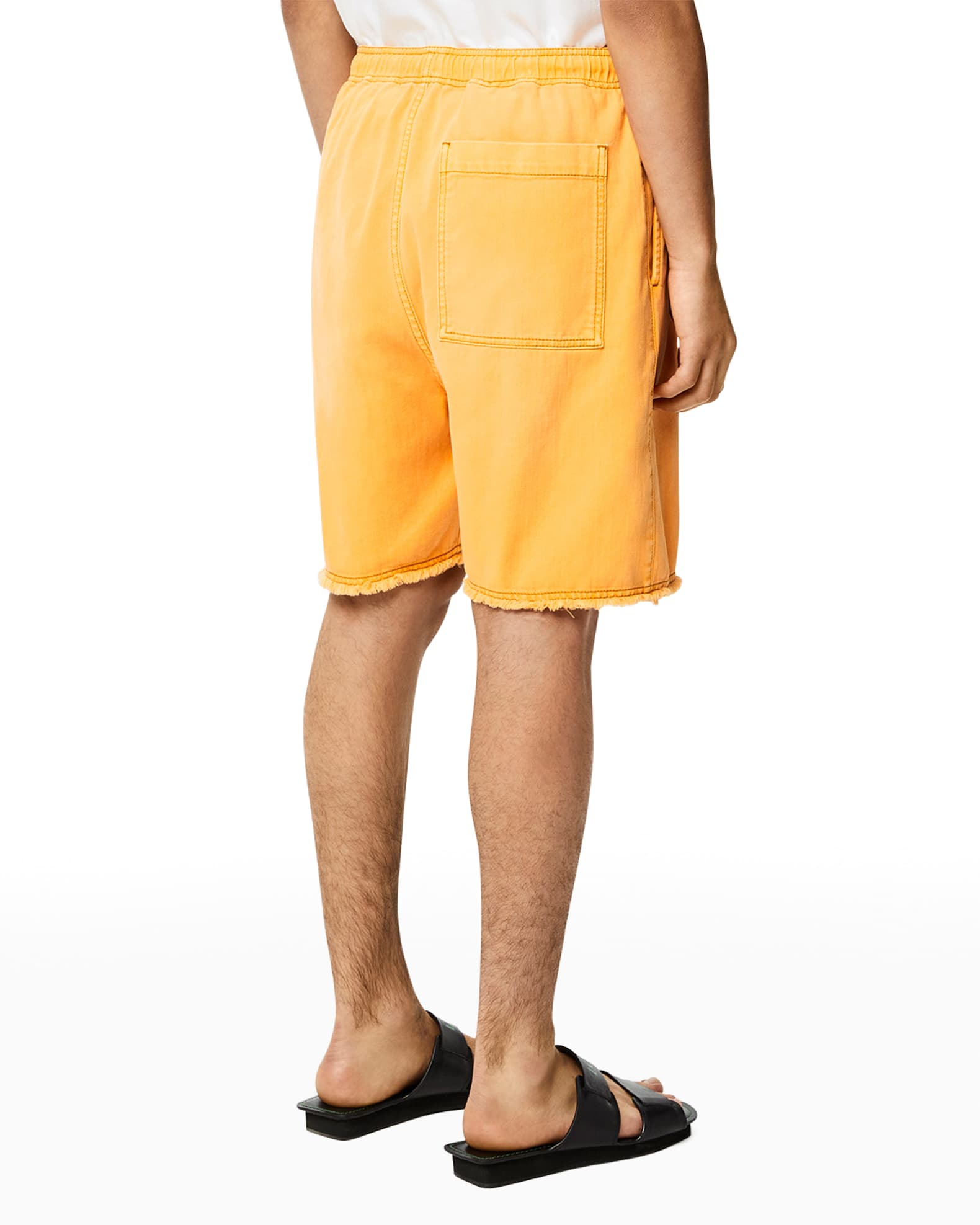 Loewe x Paula's Ibiza Men's Drawstring Denim Shorts | Neiman Marcus