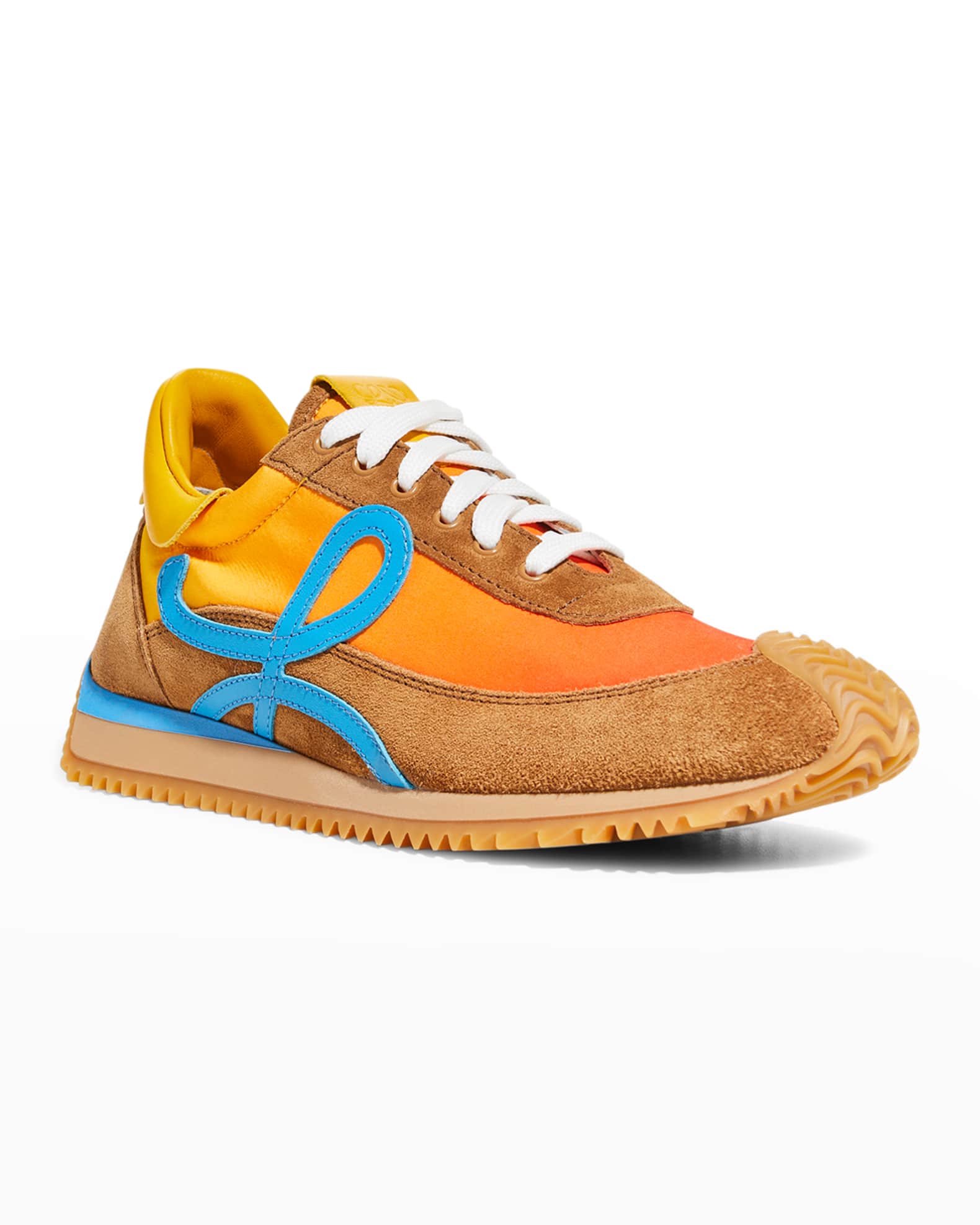 Loewe Flow Colorblock Retro Runner Sneakers | Neiman Marcus