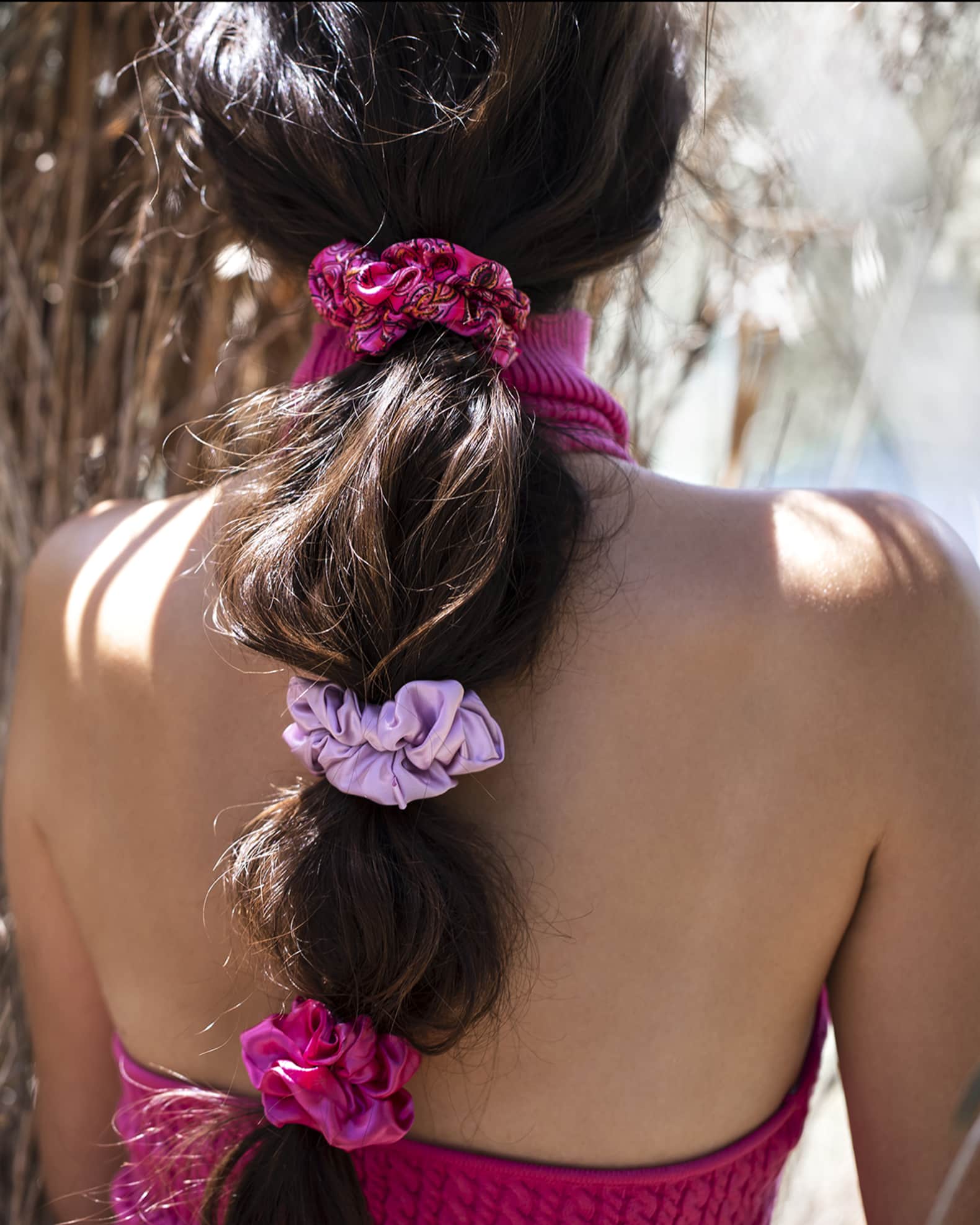 Slip x Alice + Olivia Pure Silk Large Scrunchies | Neiman Marcus