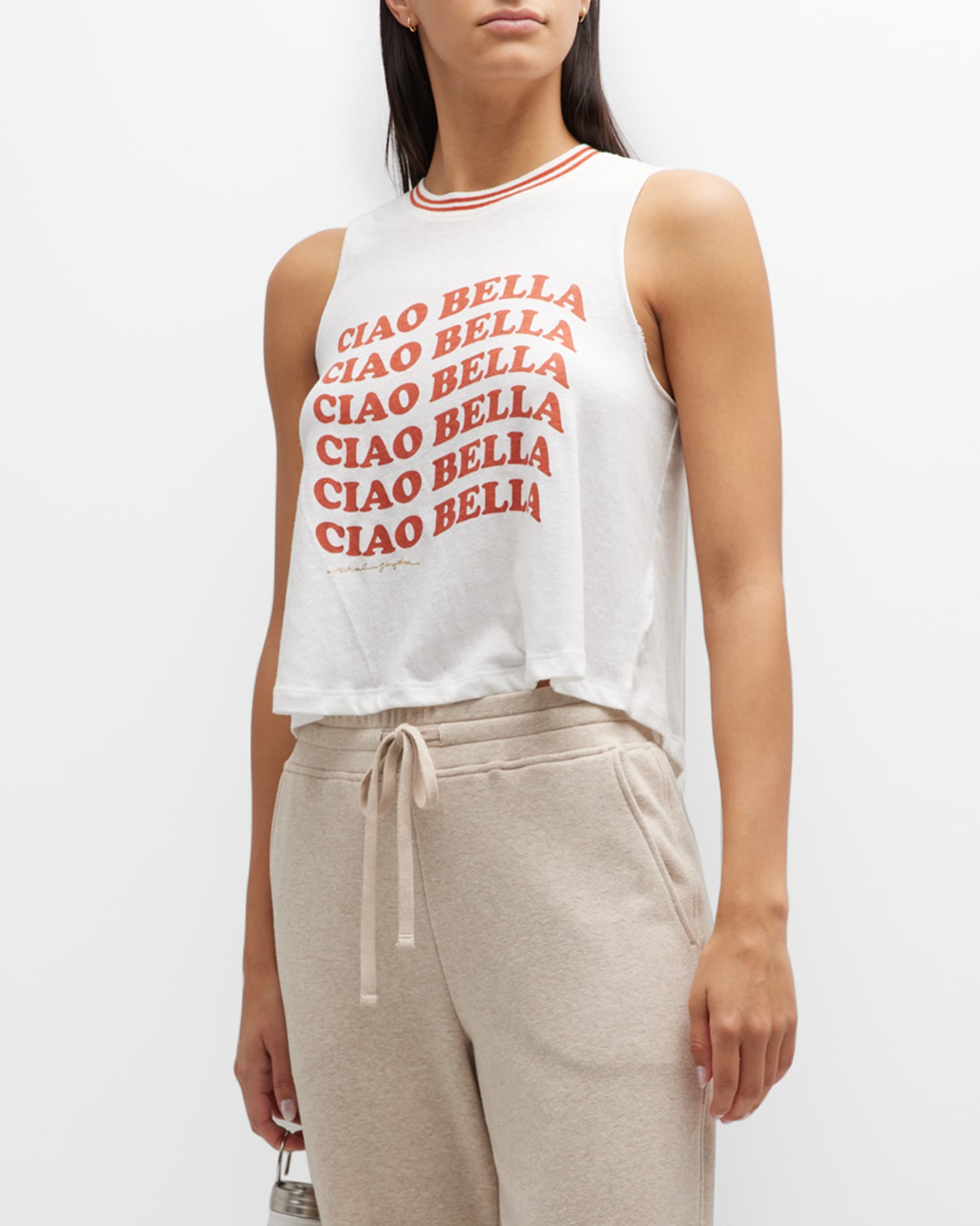 Spiritual Gangster Ciao Bella Crop Tank | Neiman Marcus