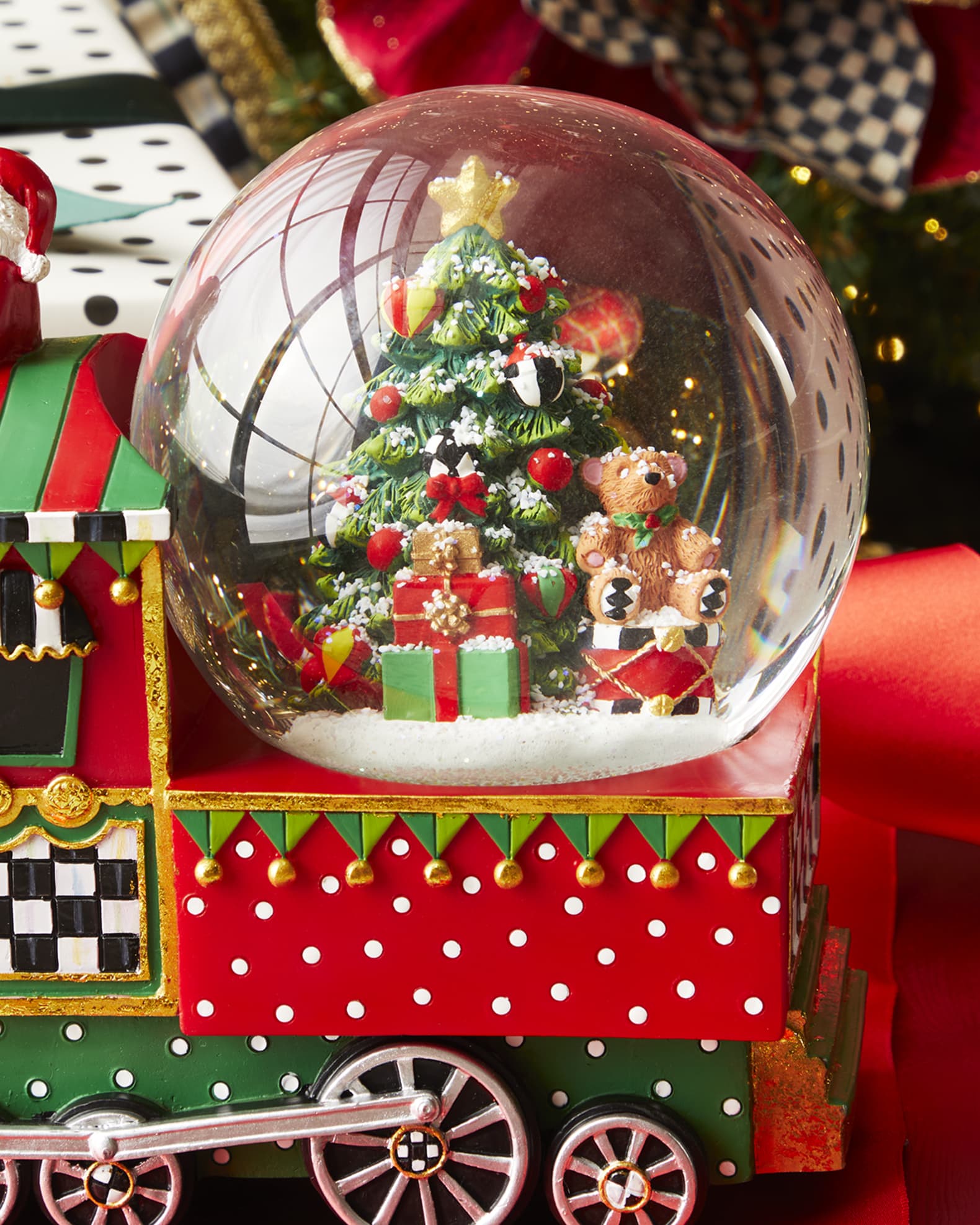 MacKenzie-Childs Toyland Train Snow Globe | Neiman Marcus