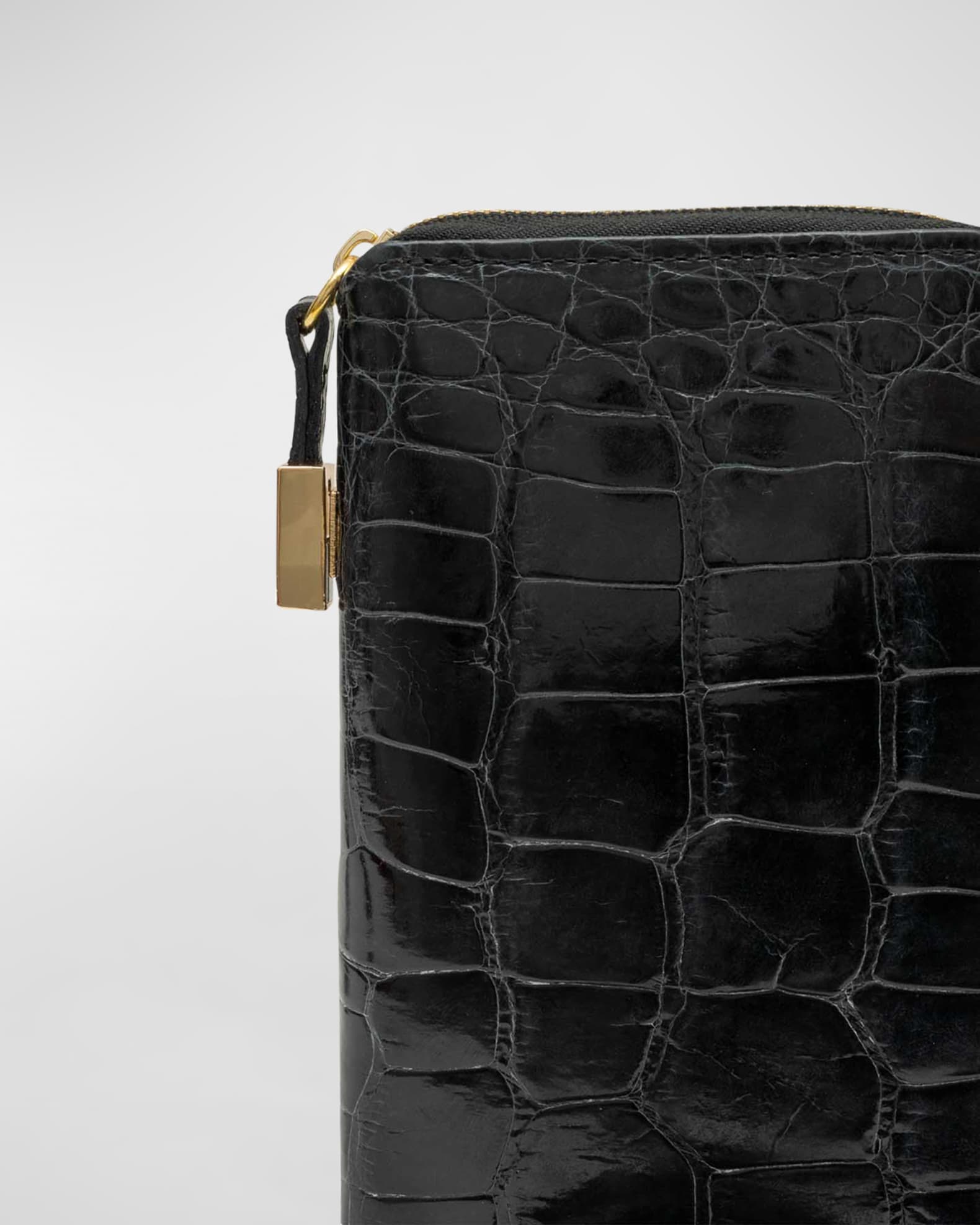 Abas Zip Alligator Continental Wallet | Neiman Marcus