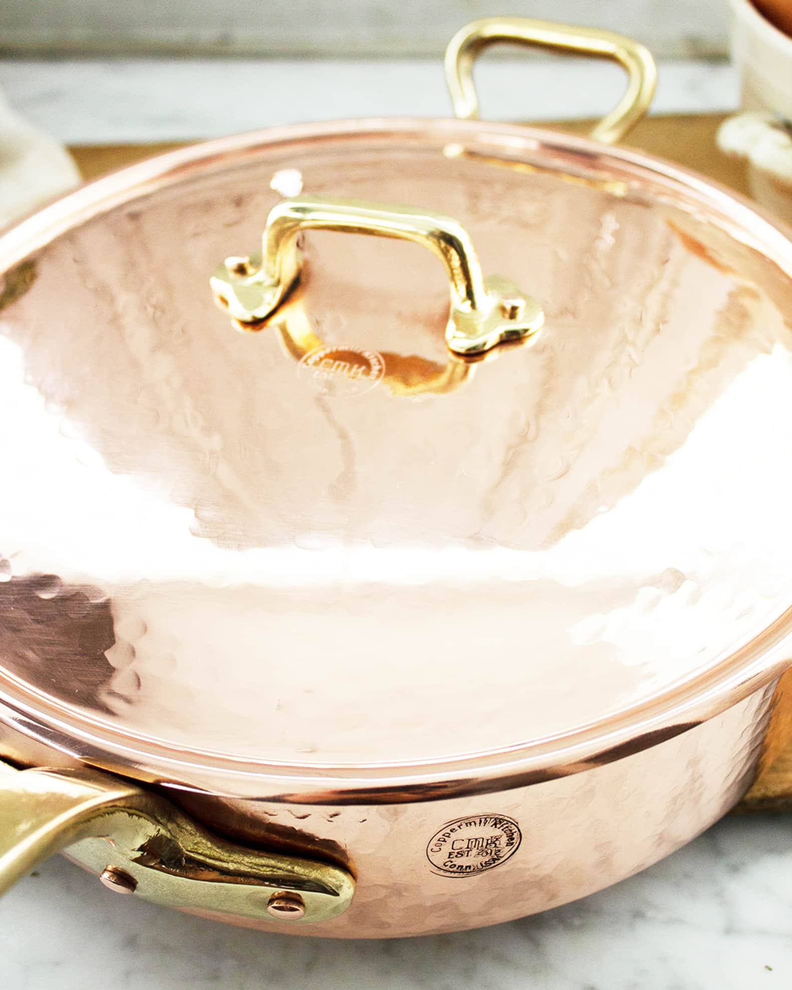 Coppermill Kitchen Vintage Inspired Large Saute Pan with Lid | Neiman ...